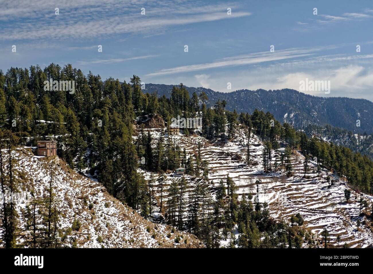 A spectacular view of snowy peaks from Sarahan Stock Photo - Alamy