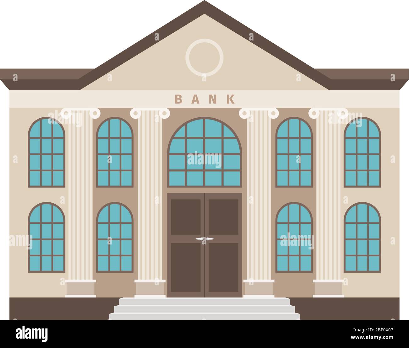 Bank Building Cartoon