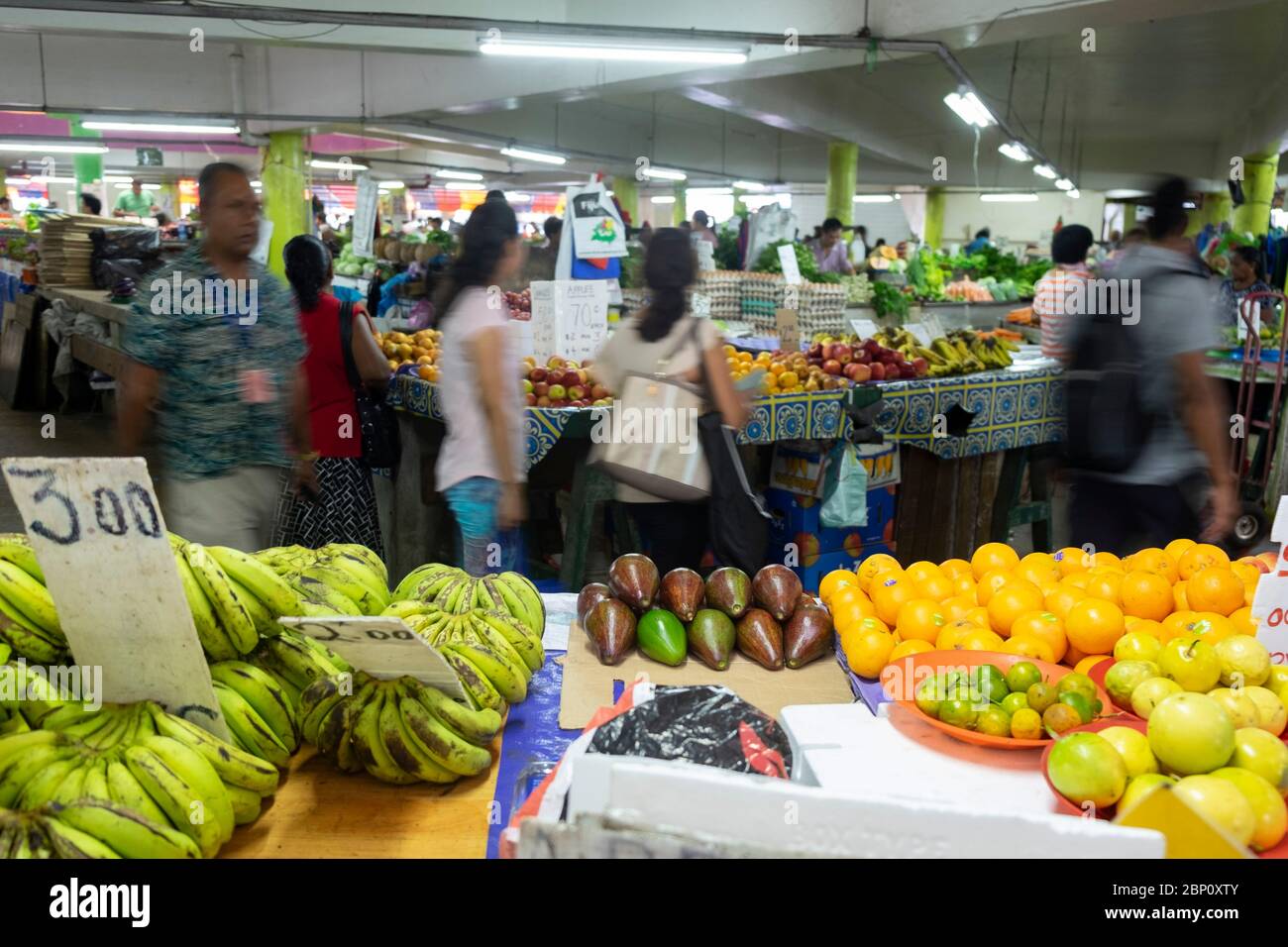 Fruit and vegetable market,Suva,Viti Levu, Fiji, South Pacific Stock ...