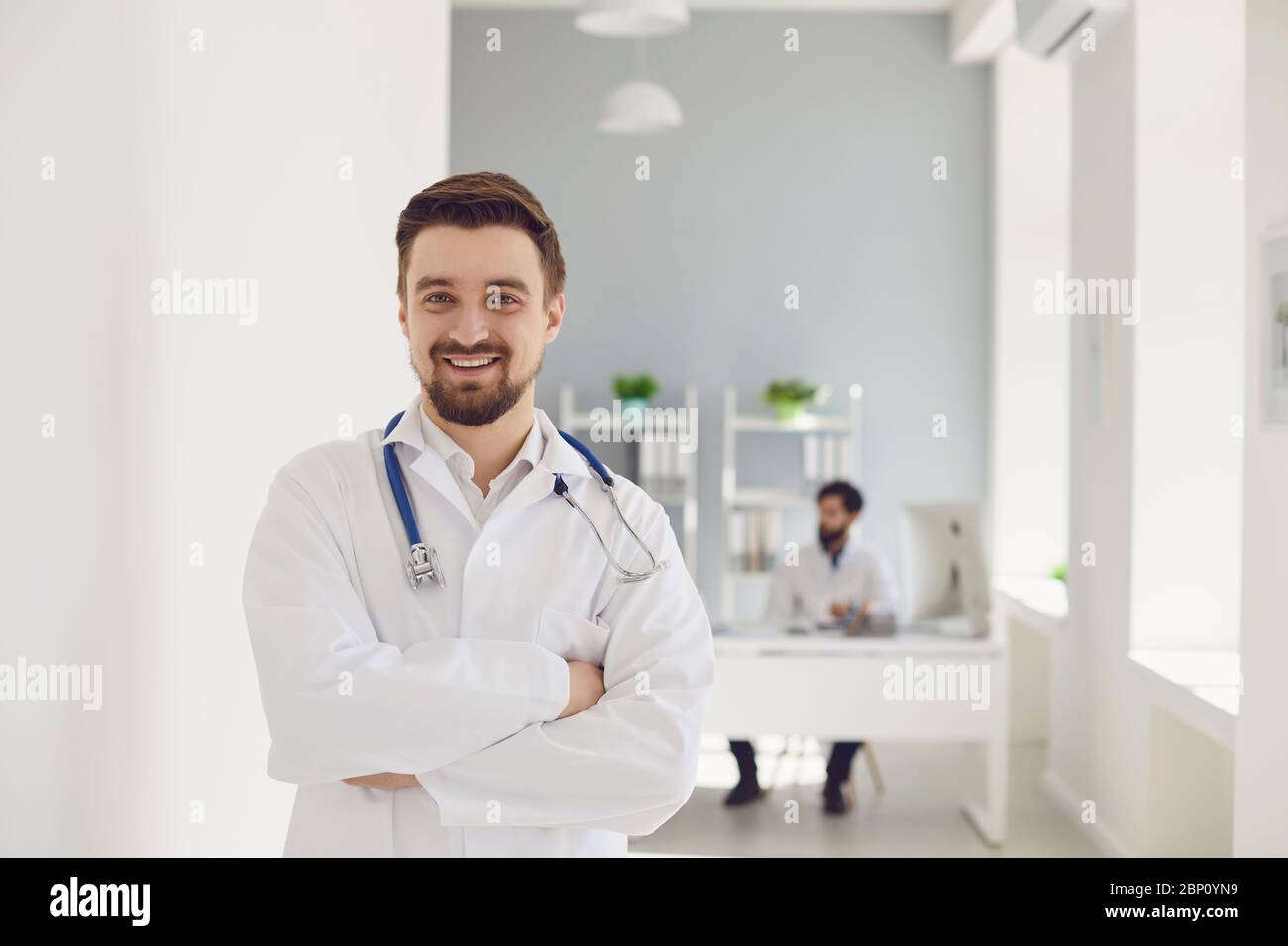 Doctor stethoscope arms hi-res stock photography and images - Alamy