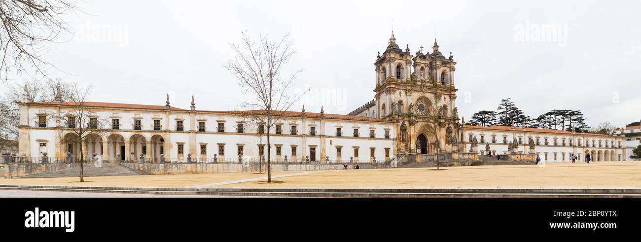 ALCOBACA, PORTUGAL - FEBRUARY 25, 2017: Alcobaca Monastery, a Roman ...