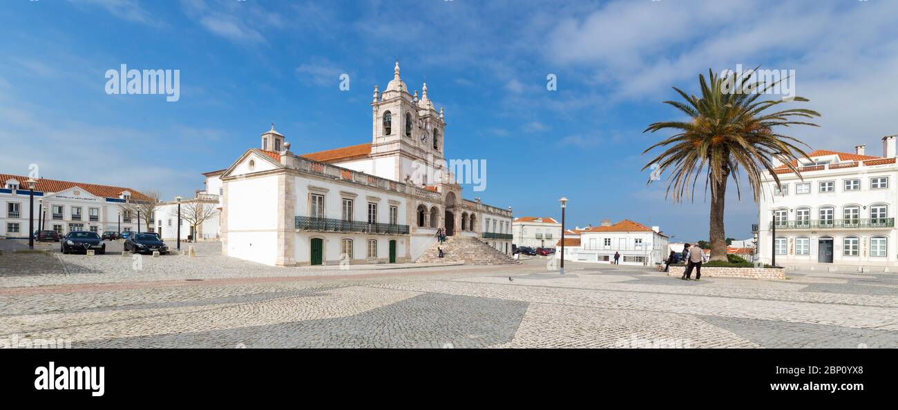 NAZARE, PORTUGAL - FEBRUARY 25, 2017: the 17th-century, baroque Igreja ...