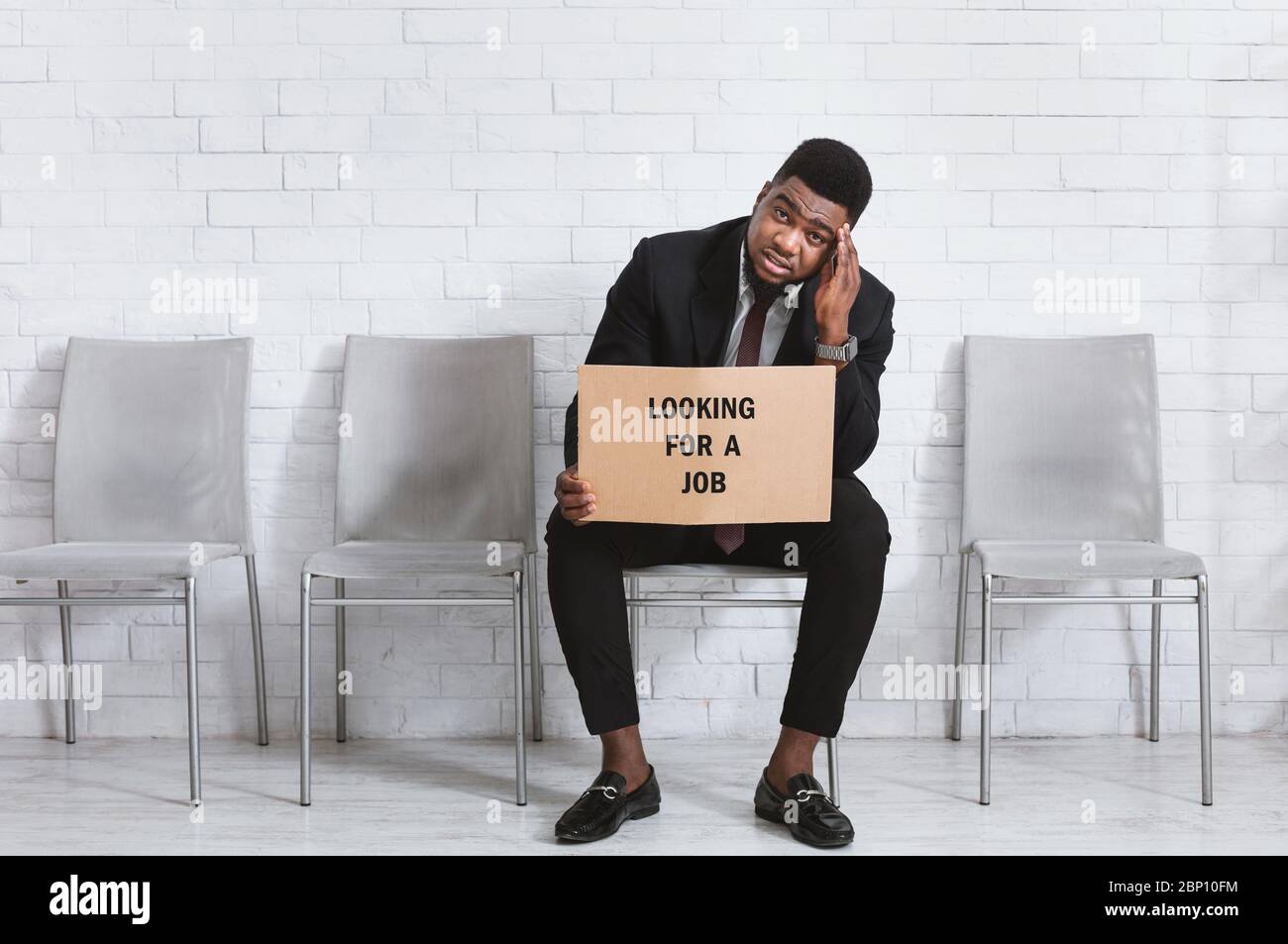 African american waiting job interview hi-res stock photography and ...