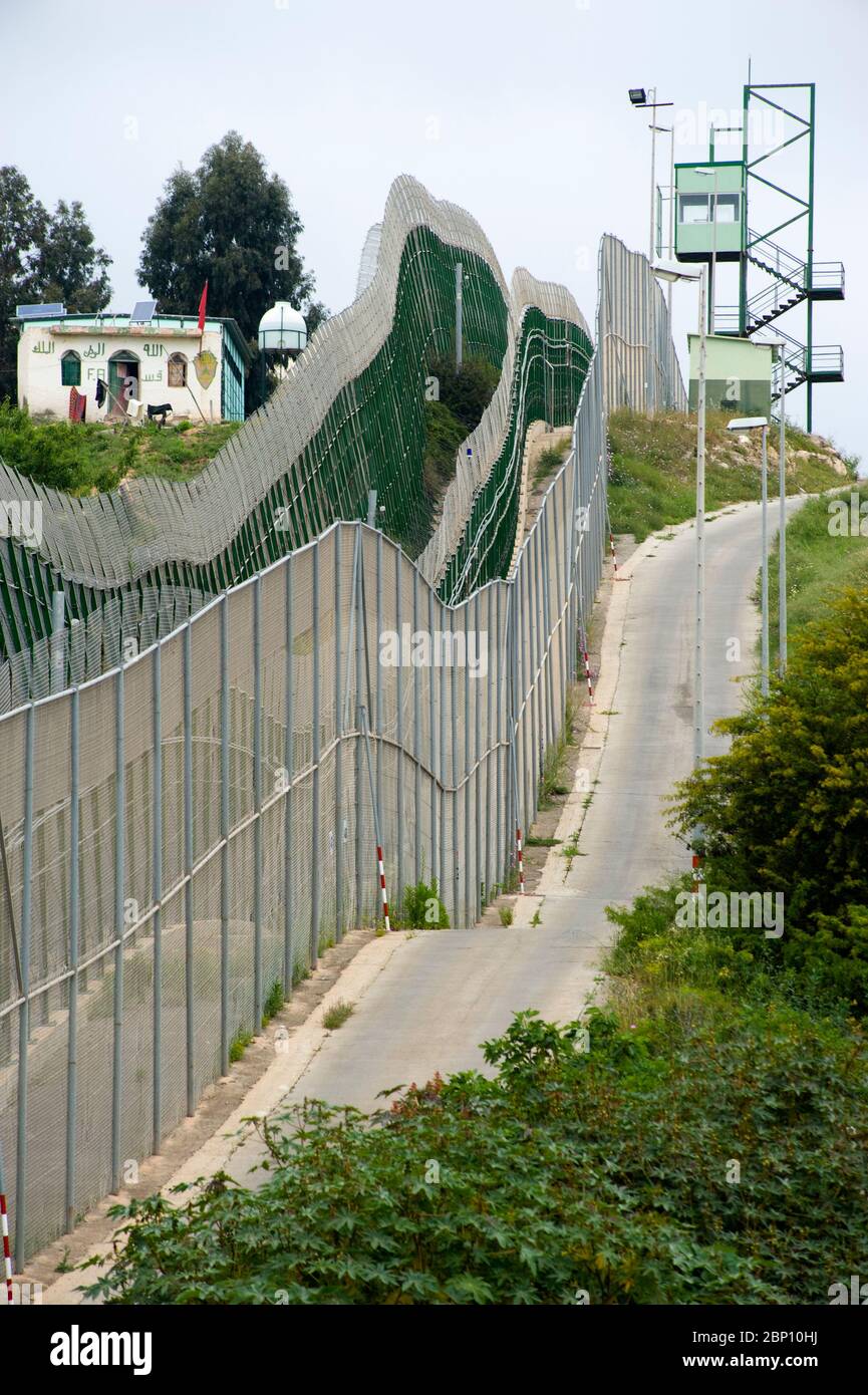 Melilla border fence hi-res stock photography and images - Alamy