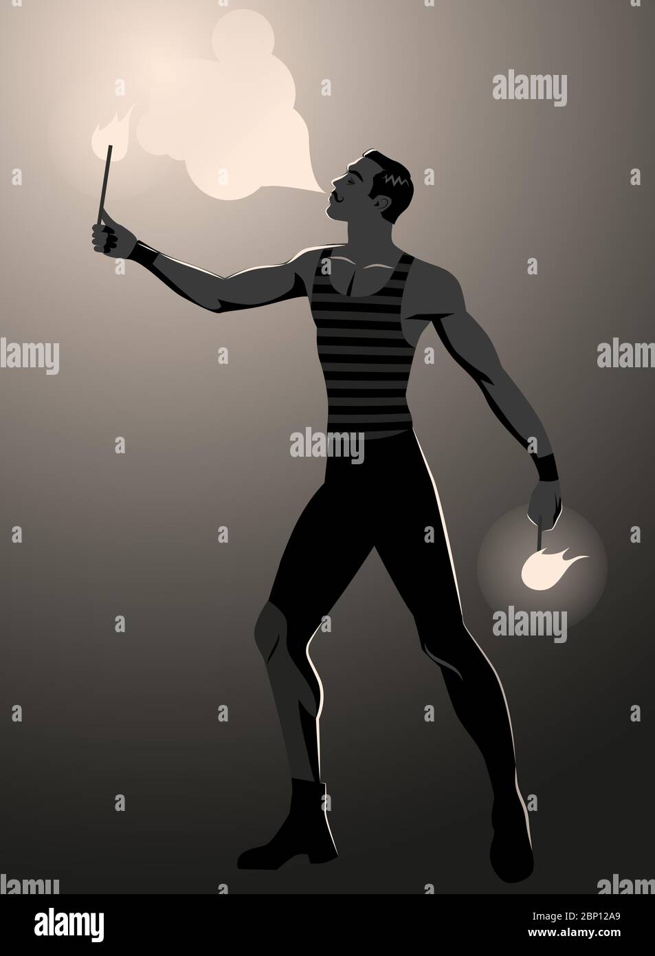 Flame spitting Stock Vector Images - Alamy