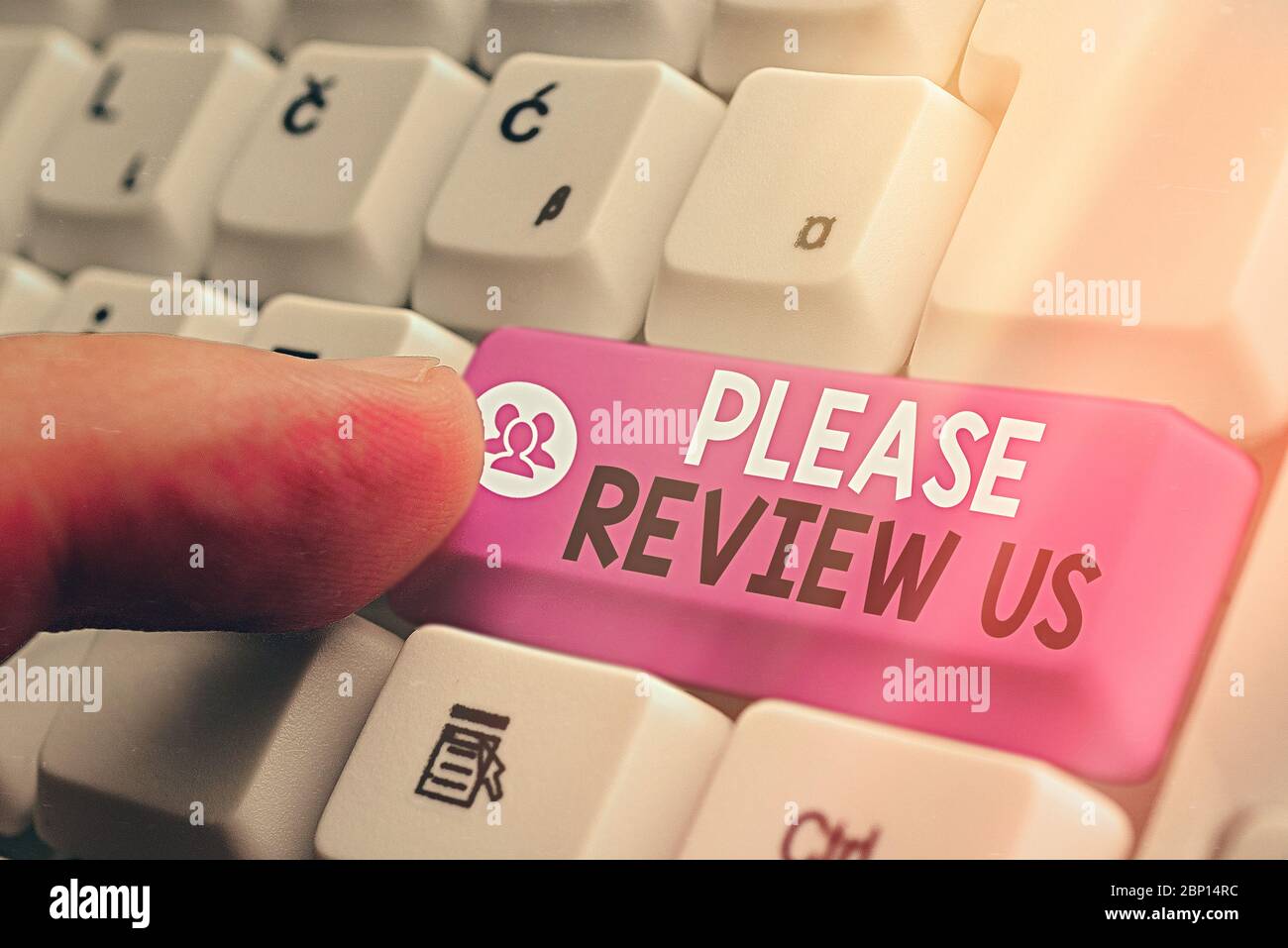 Handwriting text Please Review Us. Conceptual photo situation or system ...