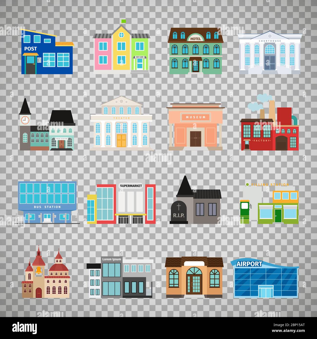 The courthouse hotel Stock Vector Images - Alamy