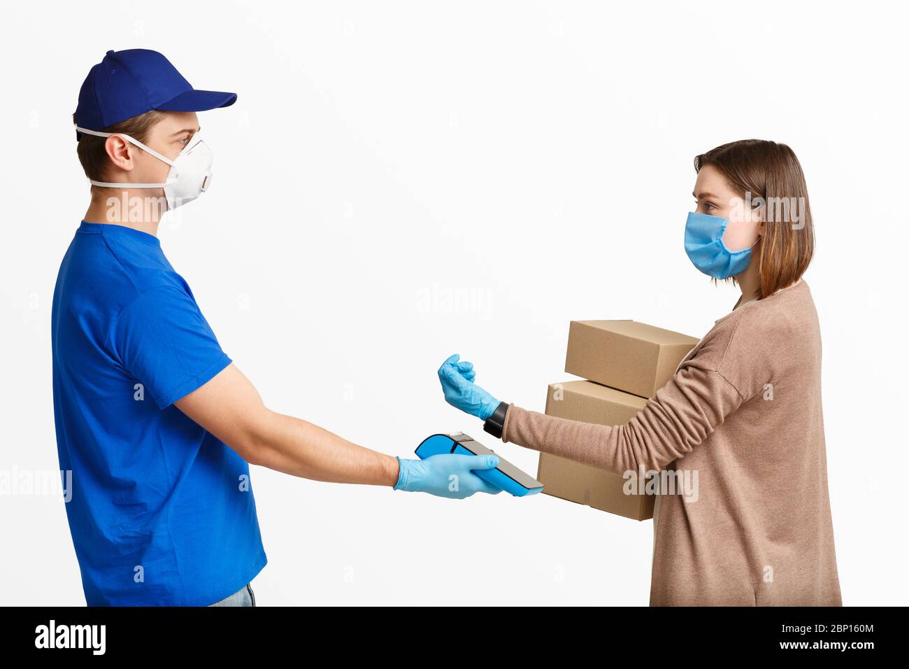 Contactless payment using smartwatch hi-res stock photography and ...