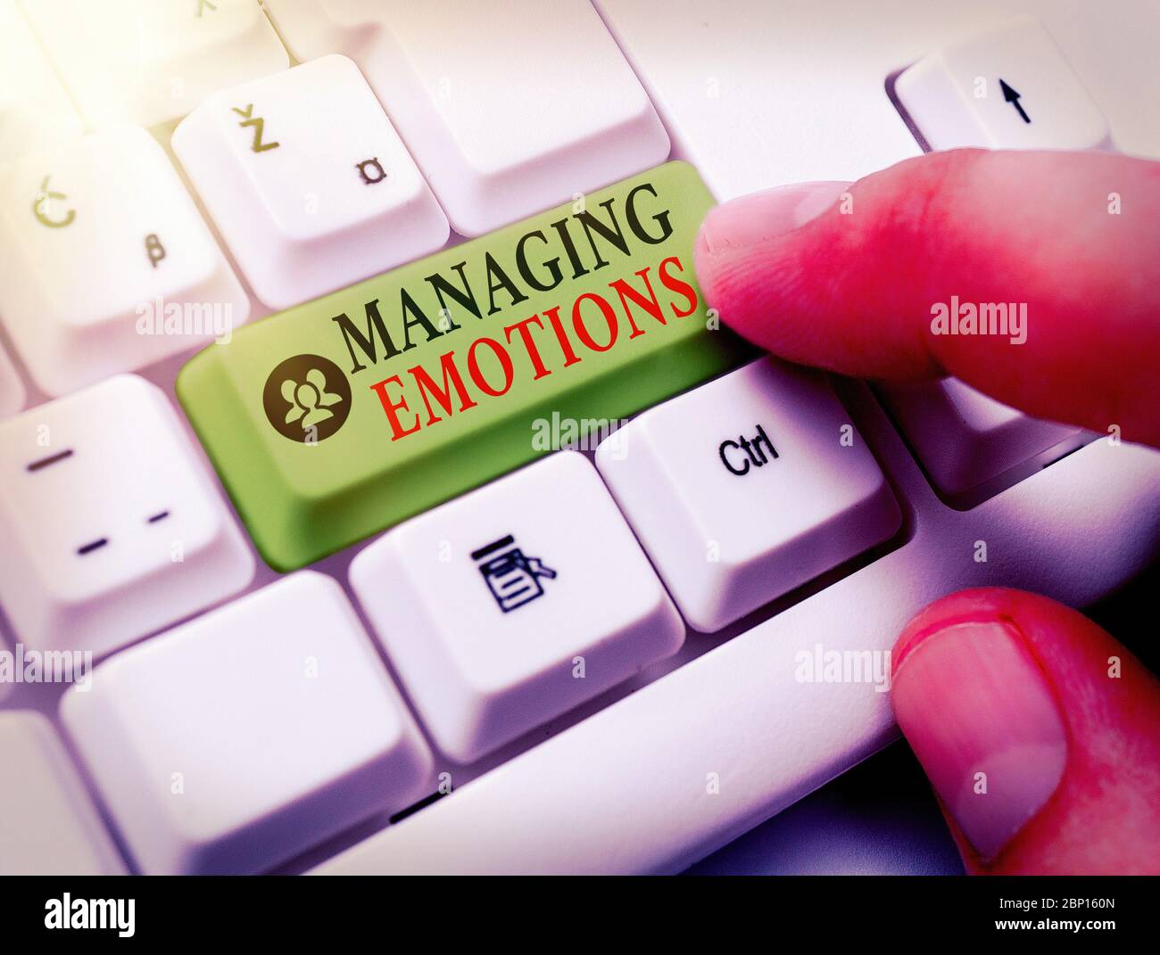Handwriting text writing Managing Emotions. Conceptual photo ability be ...