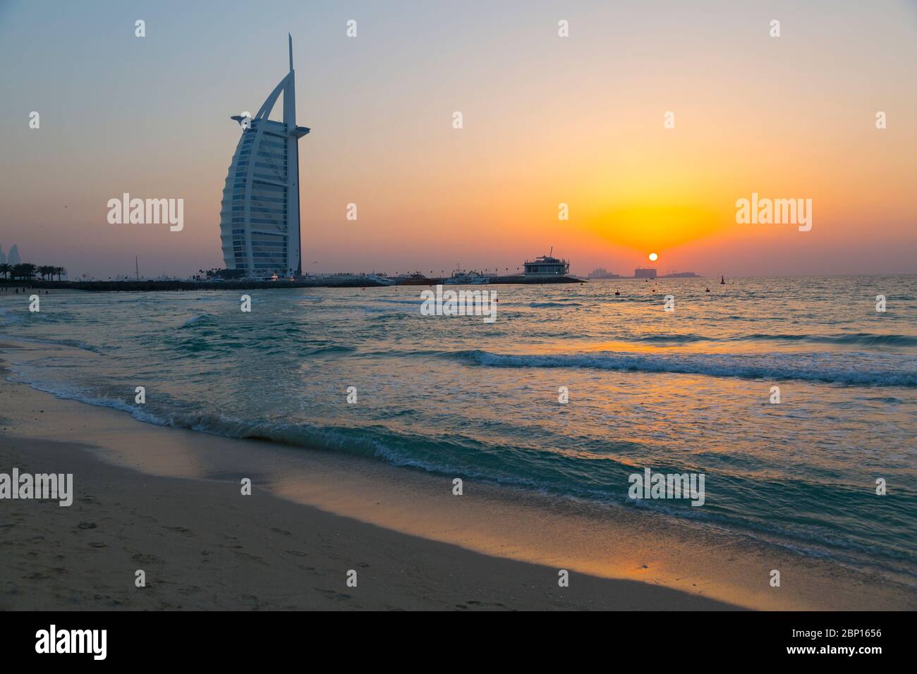 Burj Al Arab At Sunset