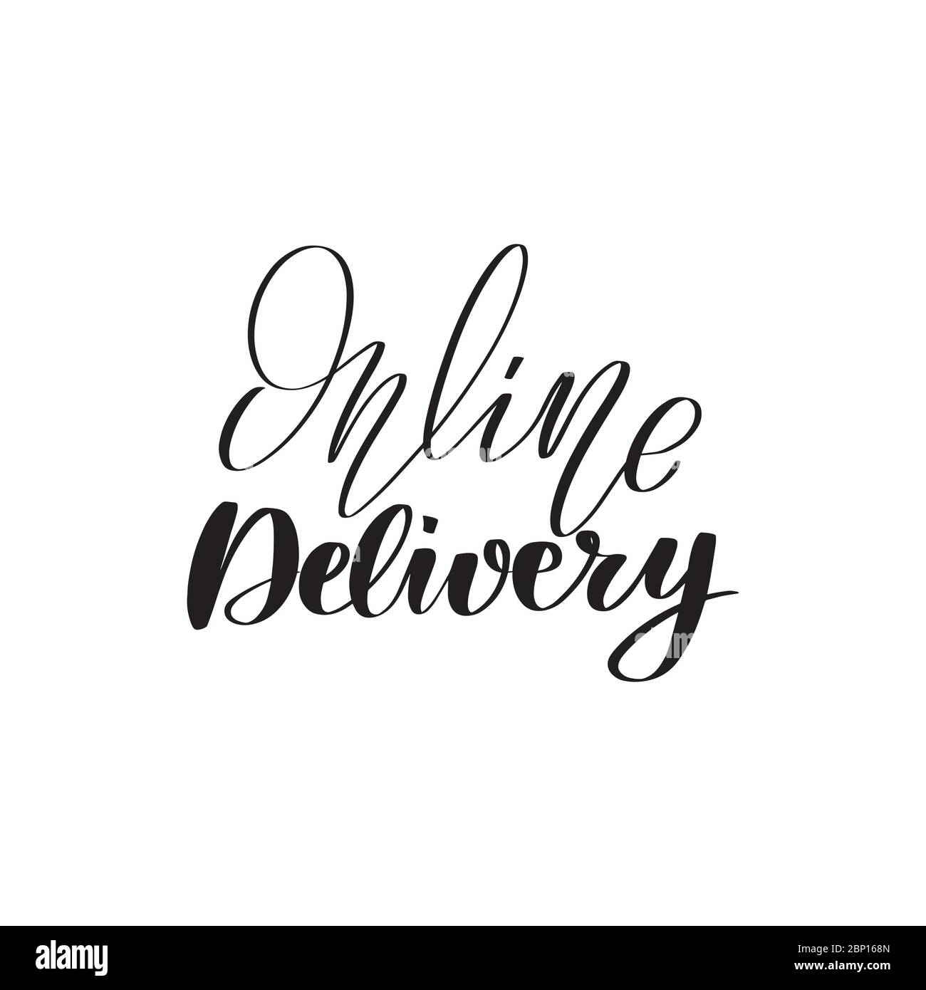 Vector calligraphy illustration isolated on white background Stock ...