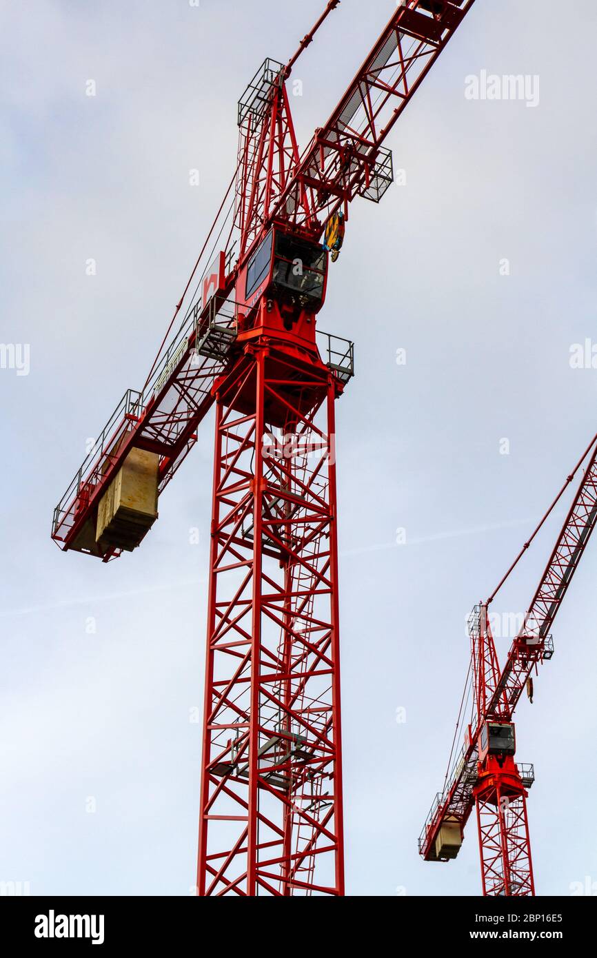 Tower crane cabin hi-res stock photography and images - Alamy