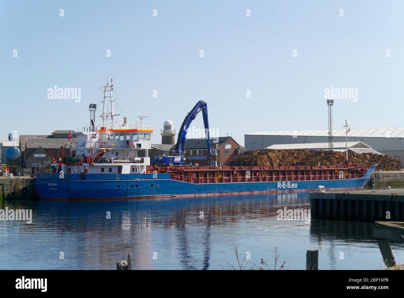 cargo ship Ostenau in ABP port of Ayr,Ayr,South Ayrshire,Scotland Stock ...