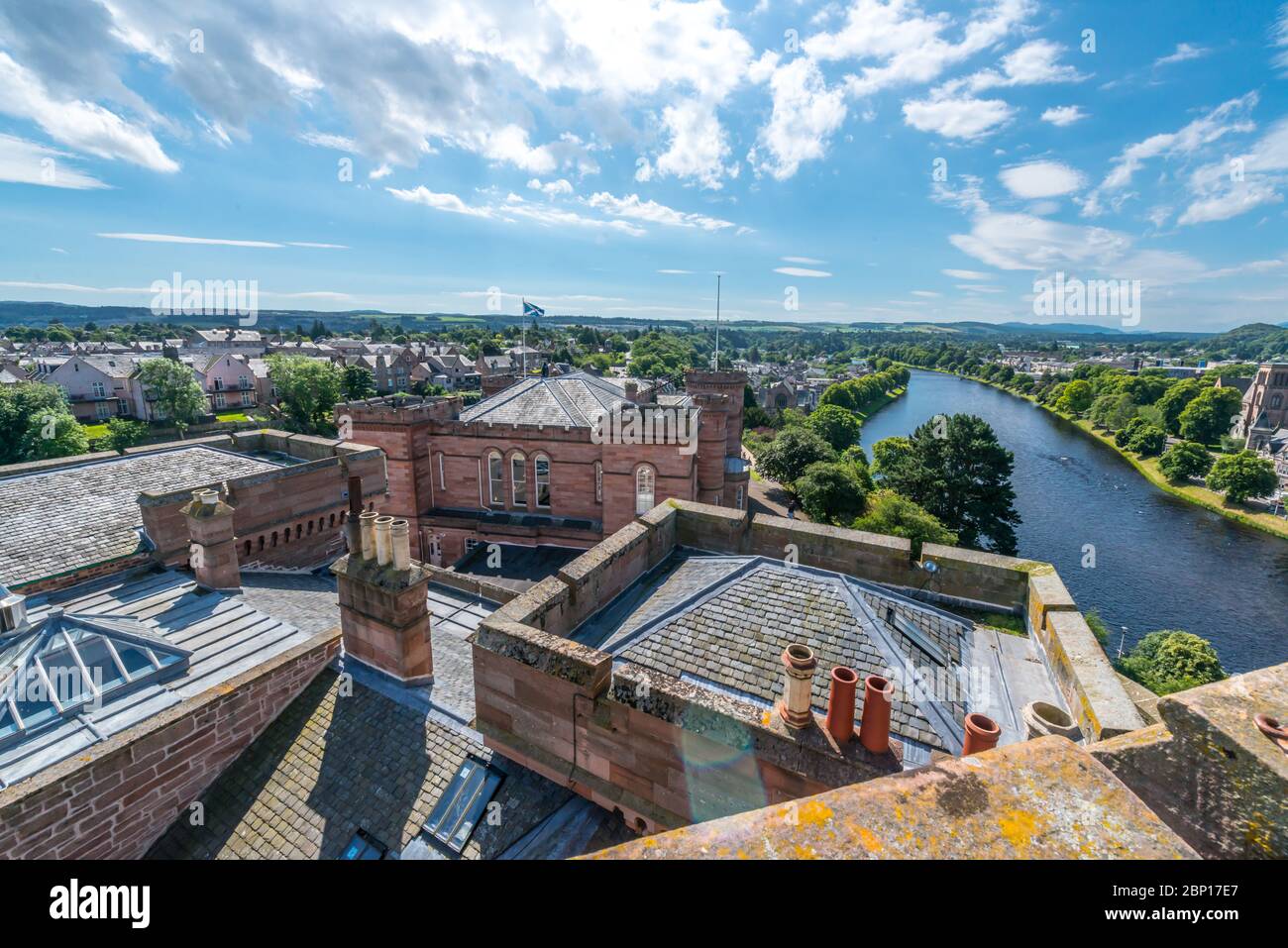 View of inverness from inverness castle Stock Photo - Alamy