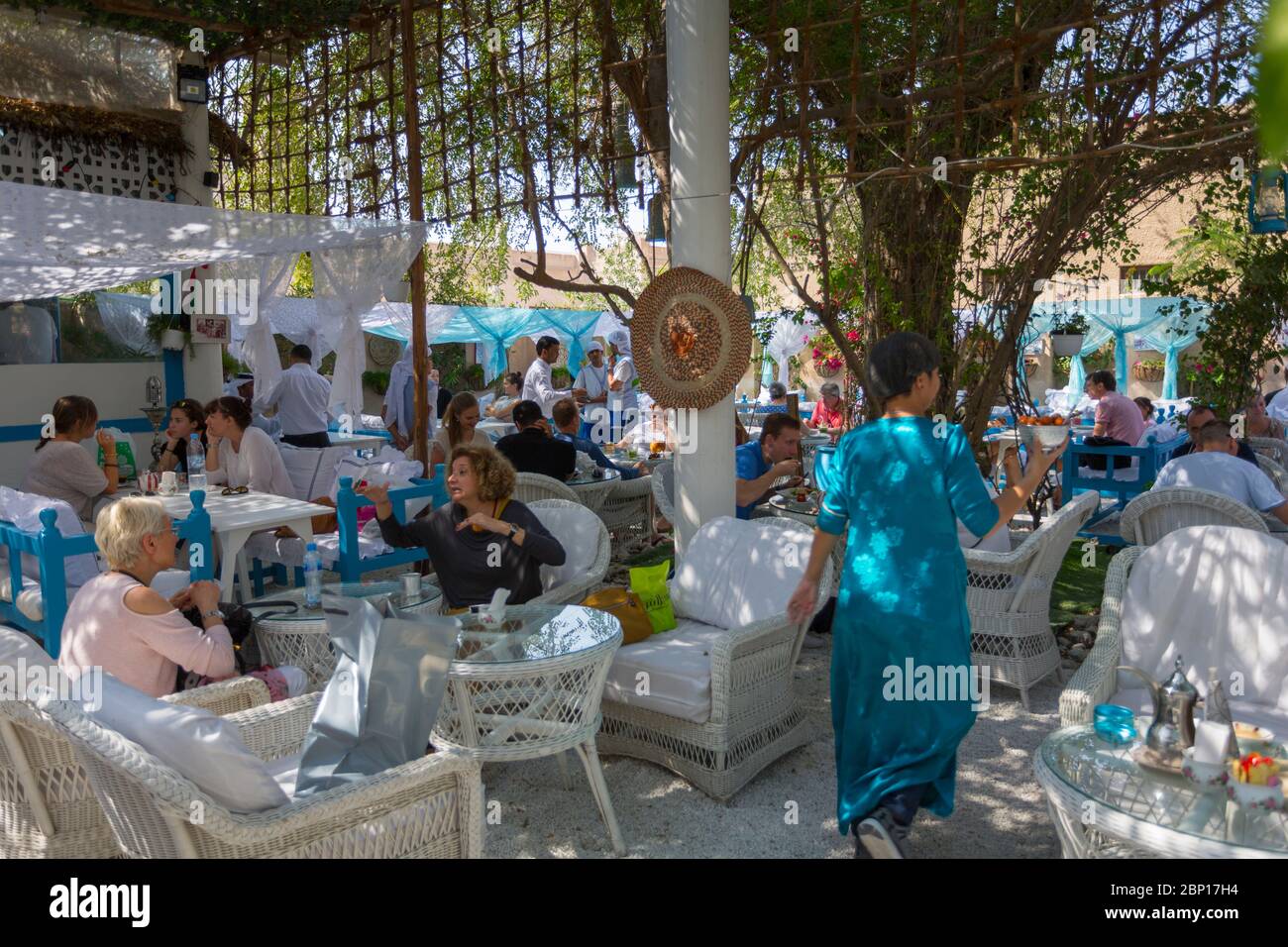 Arabian Tea House in the Al Fahidi Historical Centre, Bur Dubai, Dubai ...