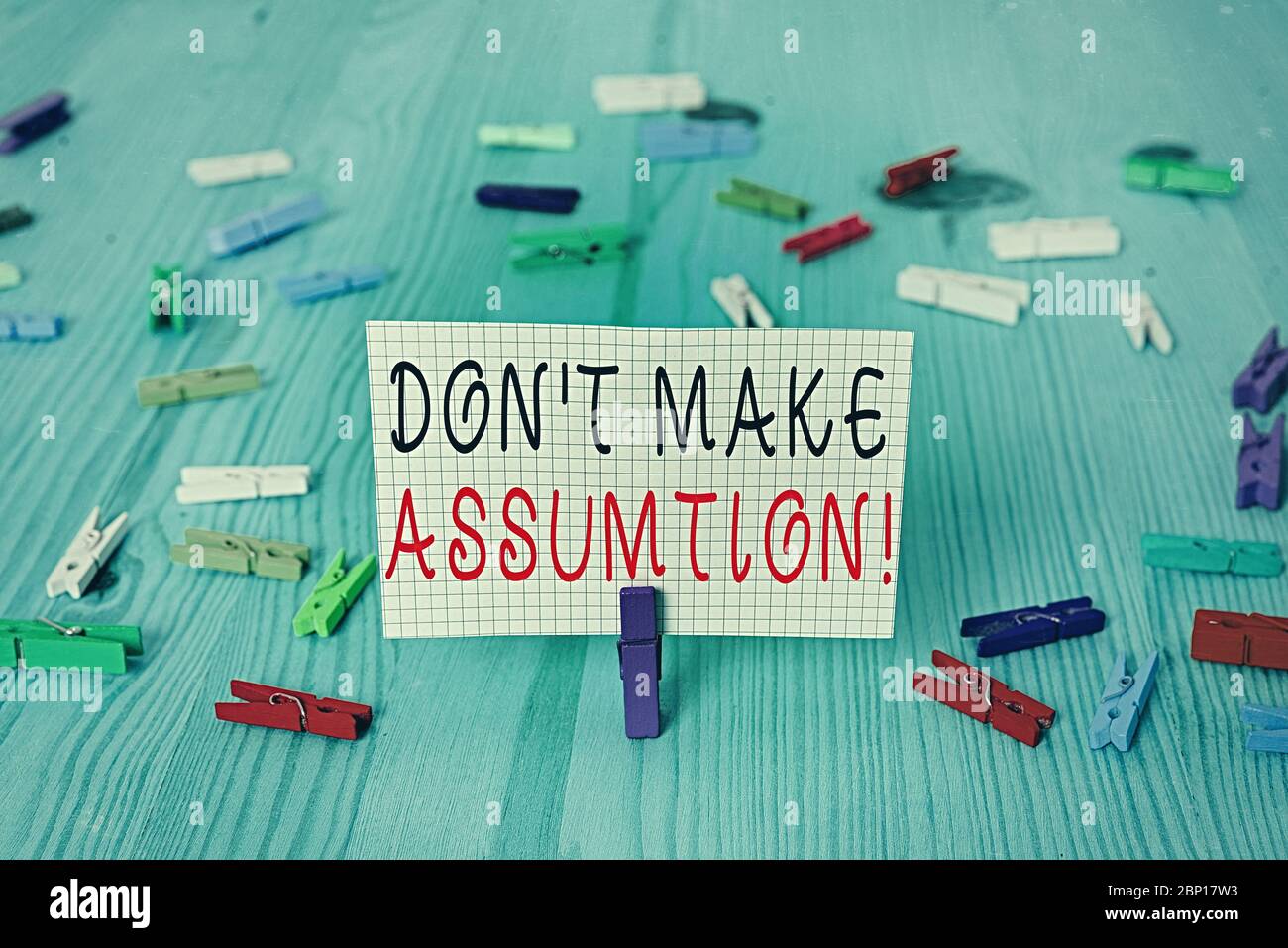 Conceptual hand writing showing Don T Make Assumption. Concept meaning ...