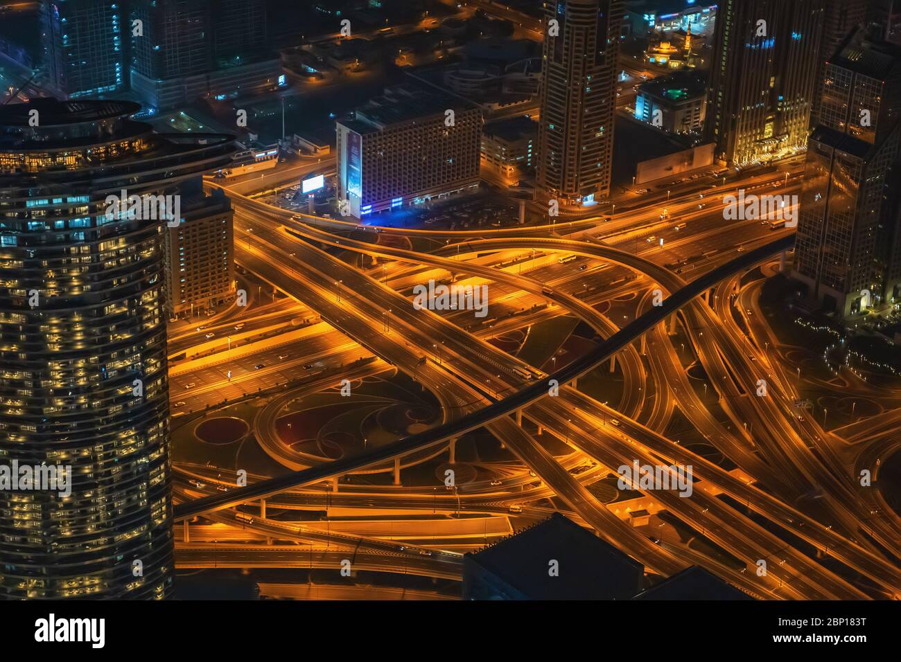 Modern road intersection in dubai hi-res stock photography and images ...