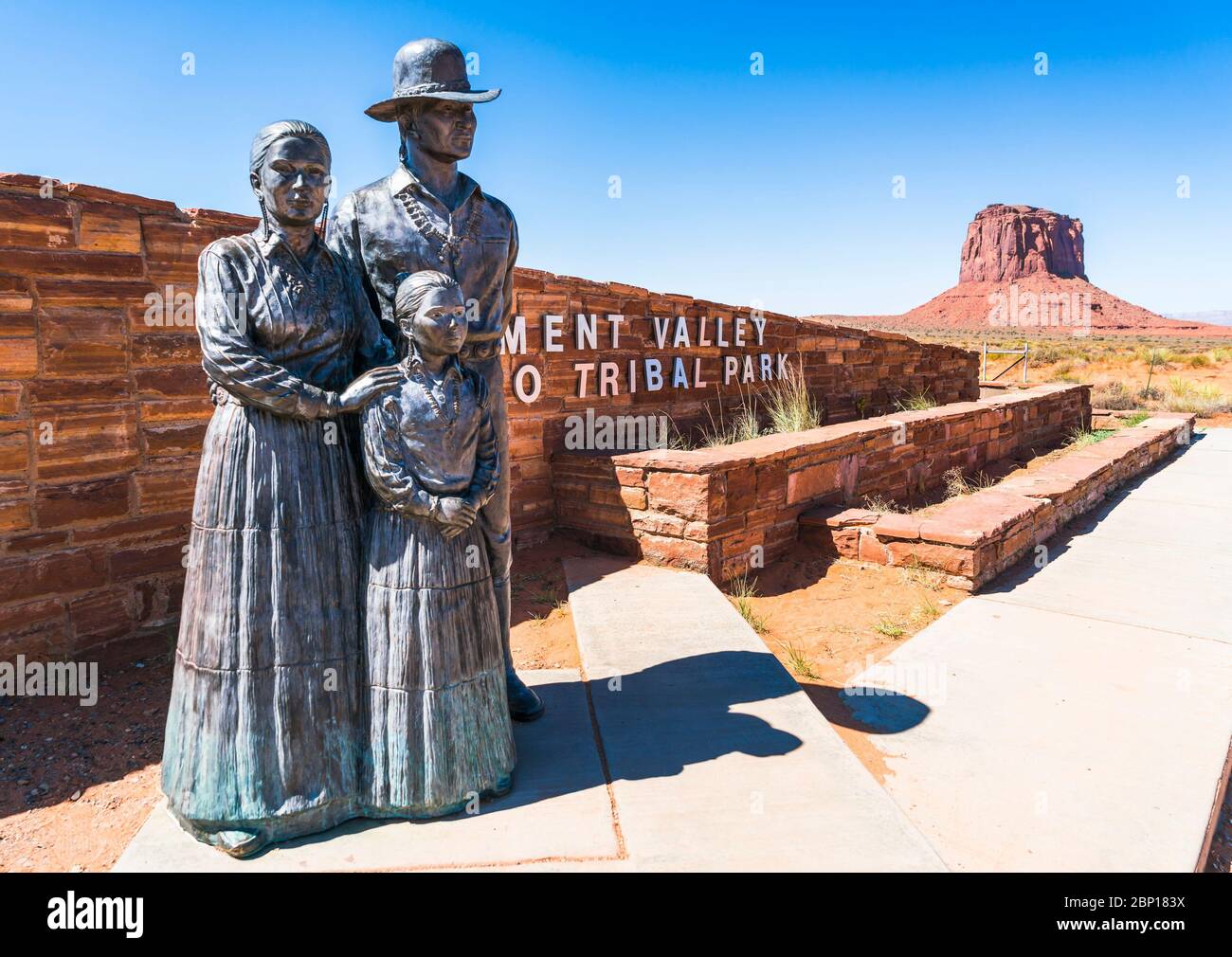 Monument valleys sign in the entrance,Arizona,usa. for editorial Stock ...
