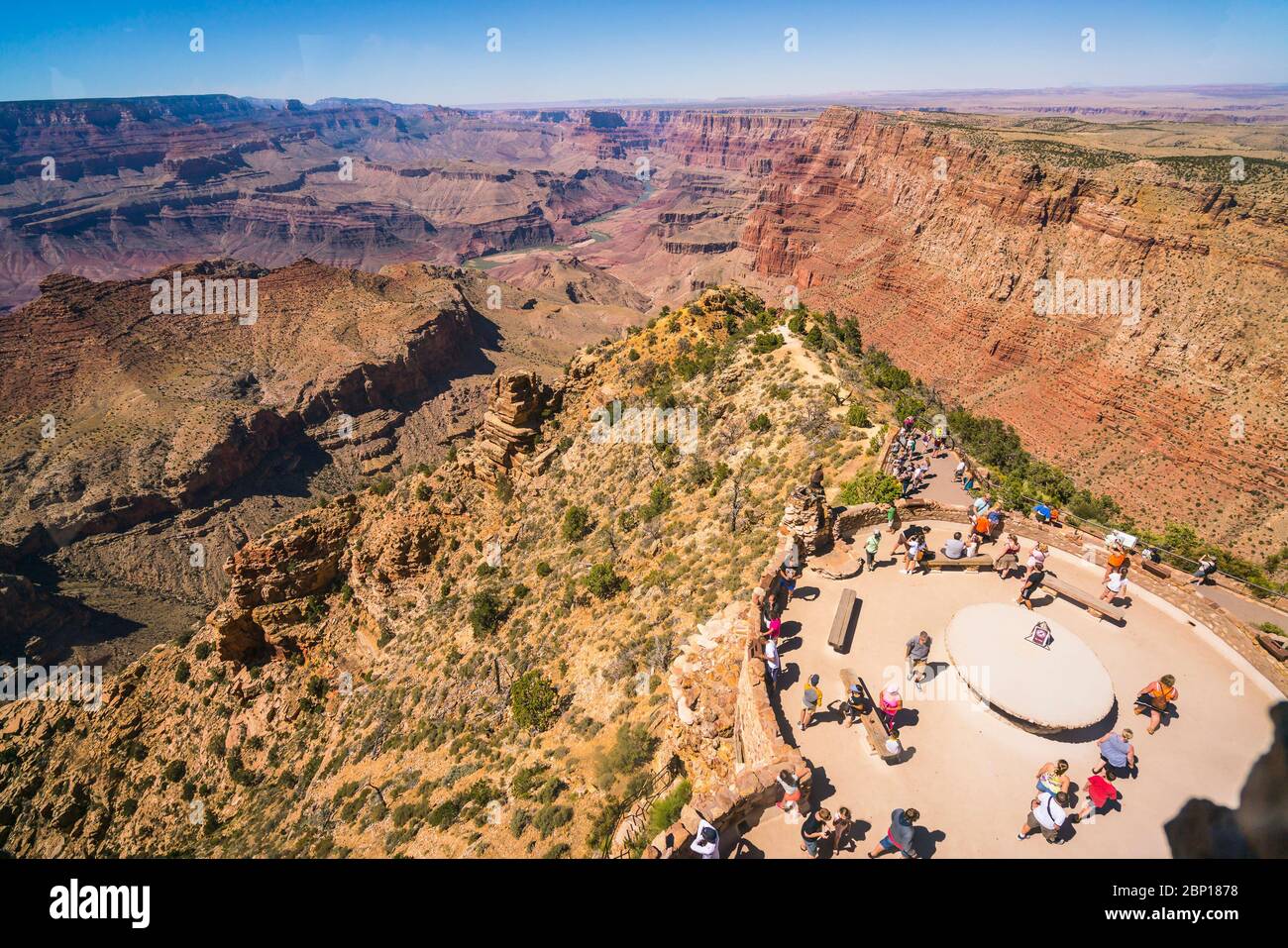 inside Desert View Watchtower,Arizona,usa. for editorial Stock Photo ...