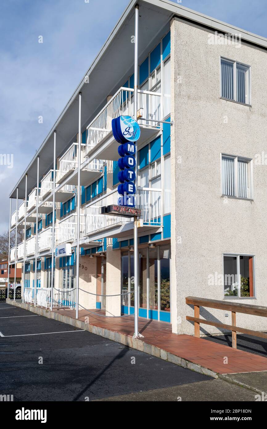 Surf Motel on Victoria's ocean front Stock Photo - Alamy