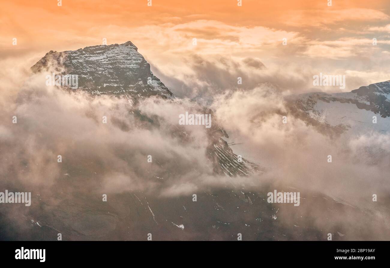 Alpine sunset view hi-res stock photography and images - Alamy