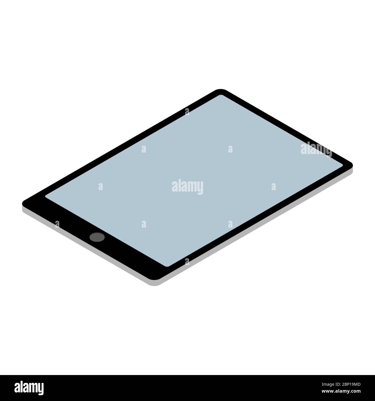 Tablet PC isometric isolated on white background, vector illustration ...