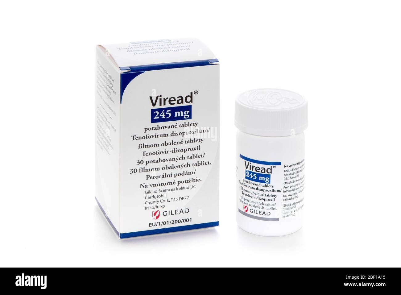 Isolated package of Viread treatment Stock Photo - Alamy