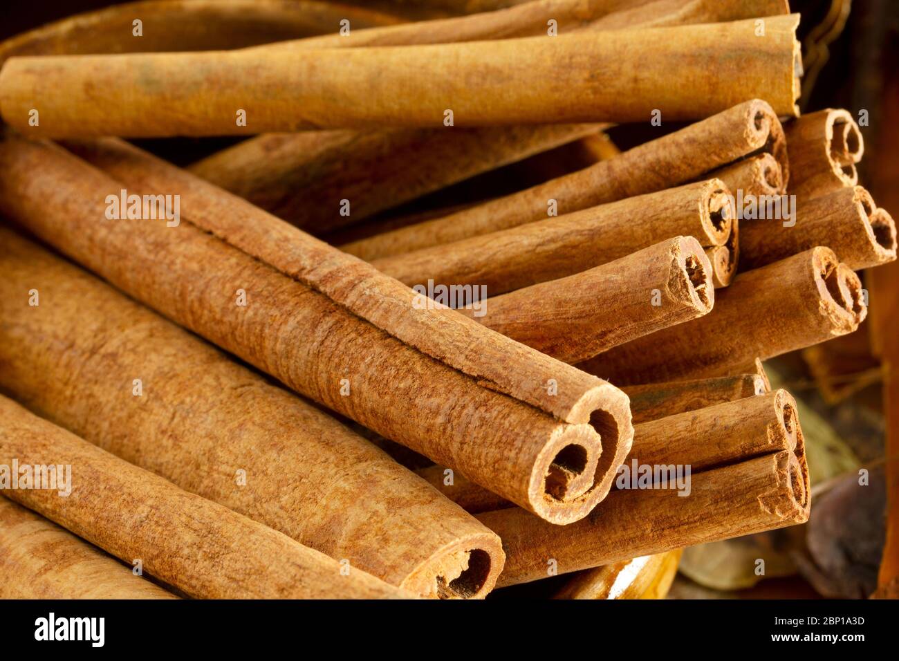 Fragrant Cinnamon Sticks Texture Background Stock Photo - Alamy