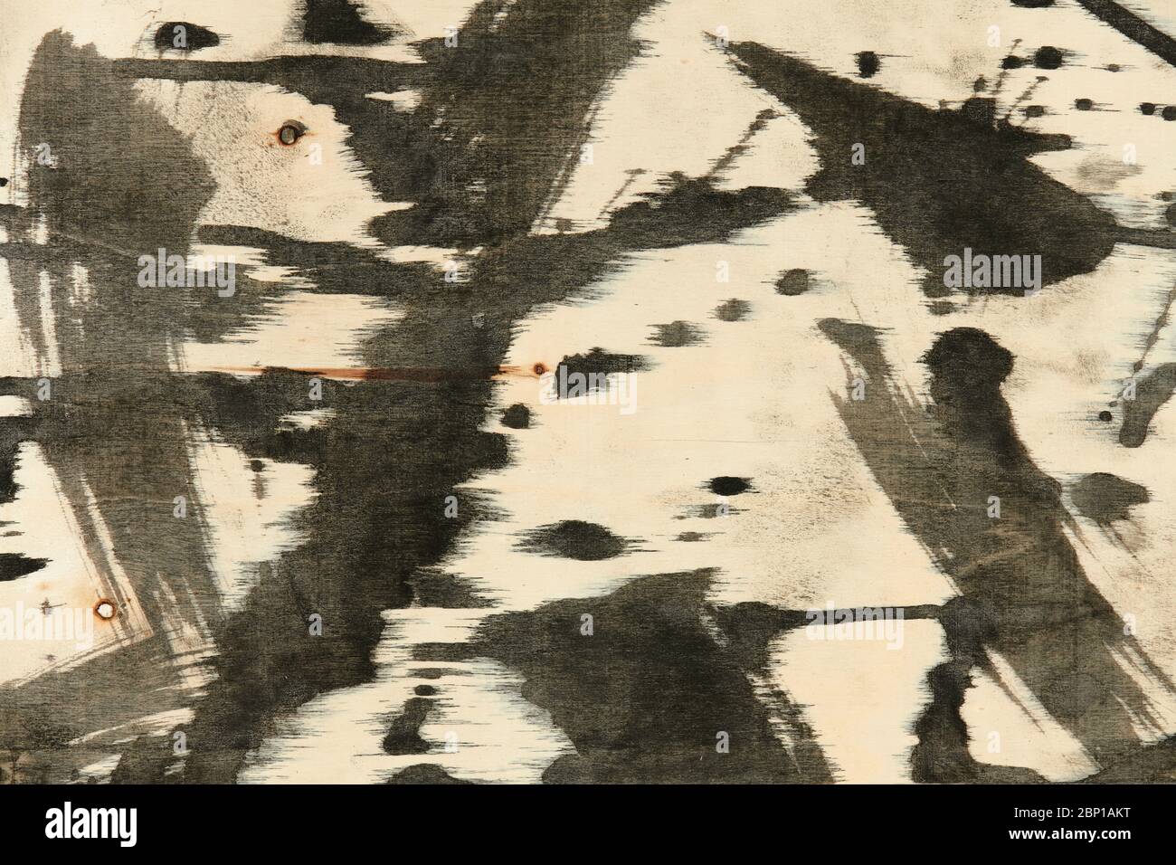 abstract grunge background, artistic painting with black paint on a ...