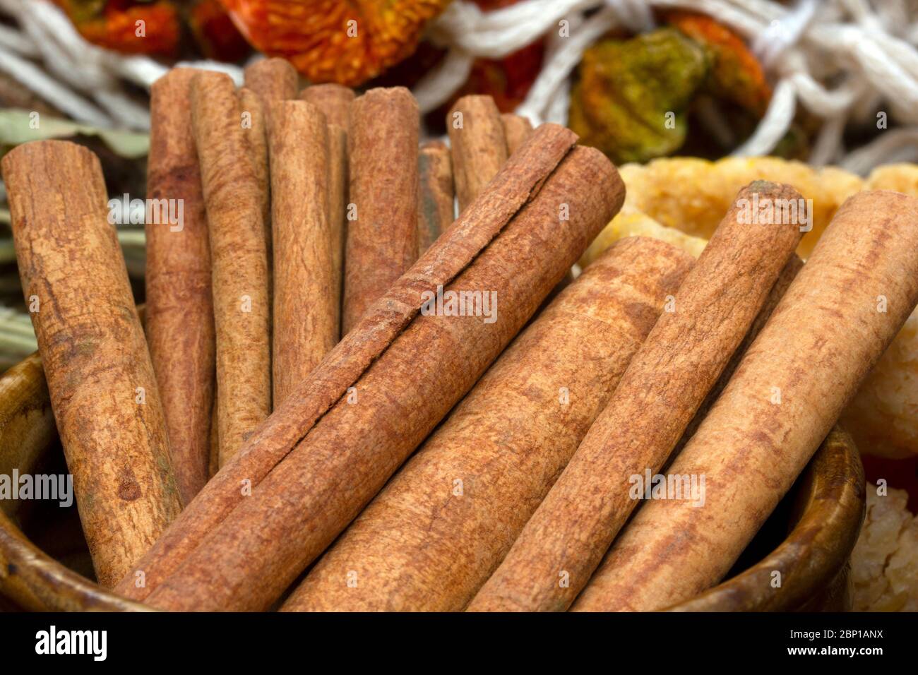 Fragrant Cinnamon Sticks Texture Background Stock Photo - Alamy
