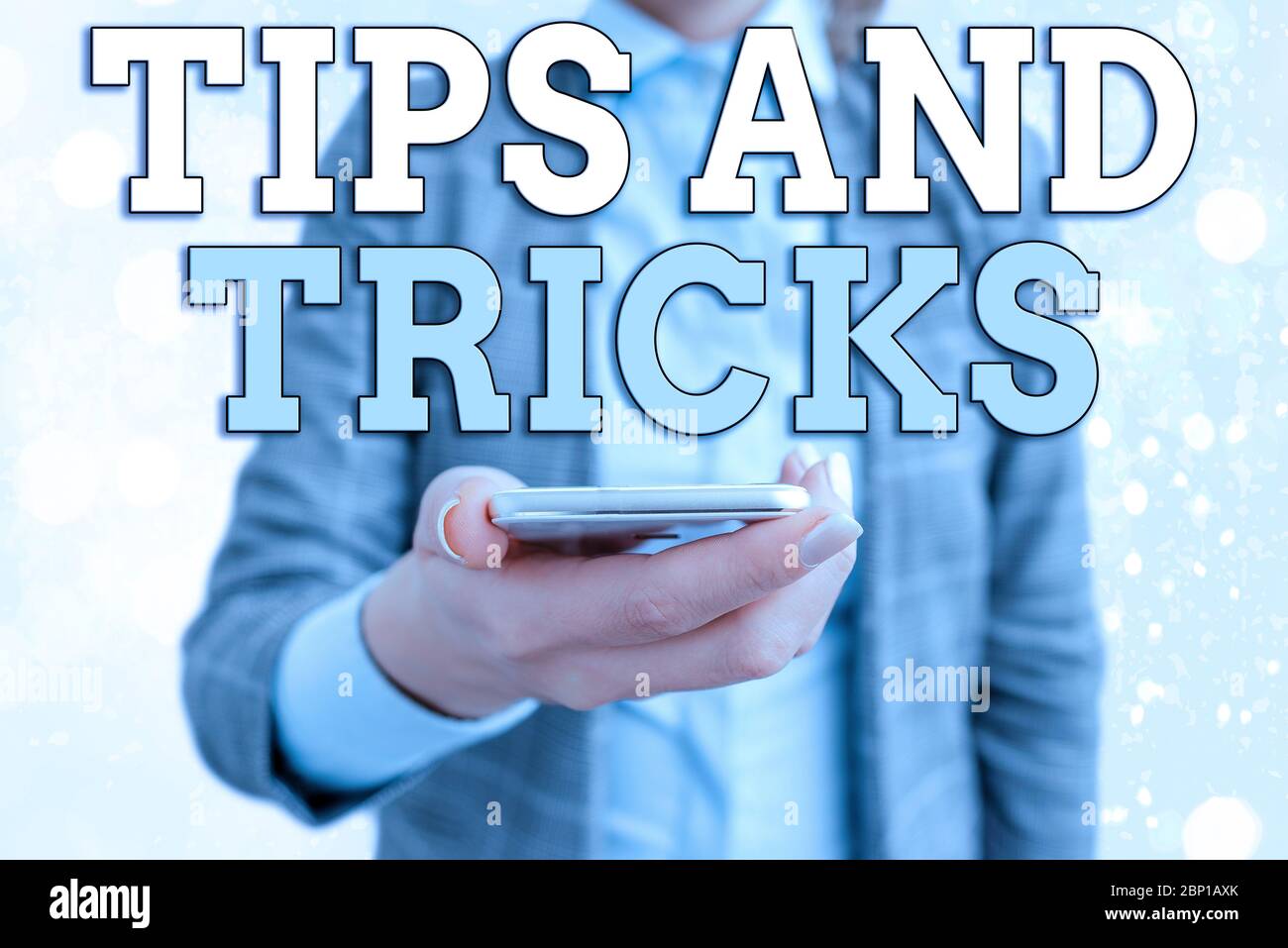 Conceptual hand writing showing Tips And Tricks. Concept meaning means ...