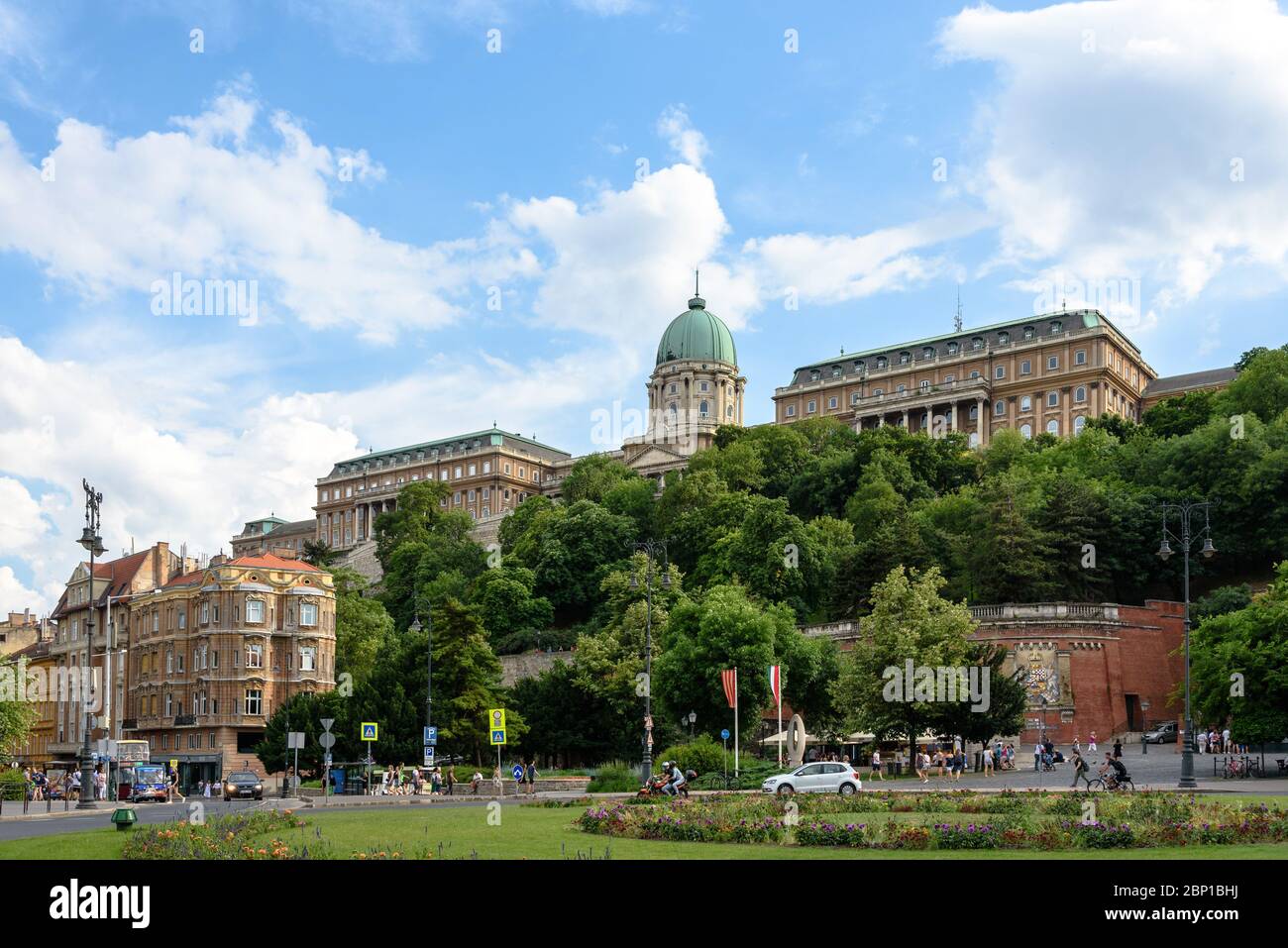 The Hungarian Royal Palace and National Gallery seen from Clark Adam ...