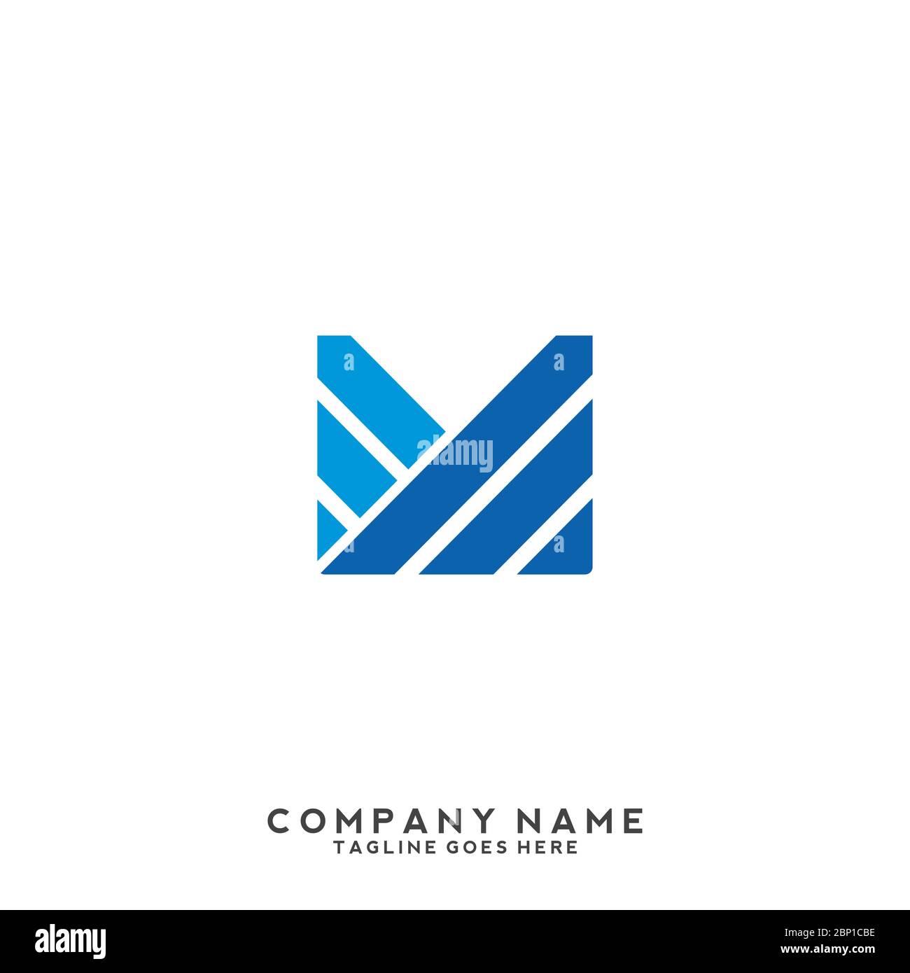 M modern logo Stock Vector Images - Alamy