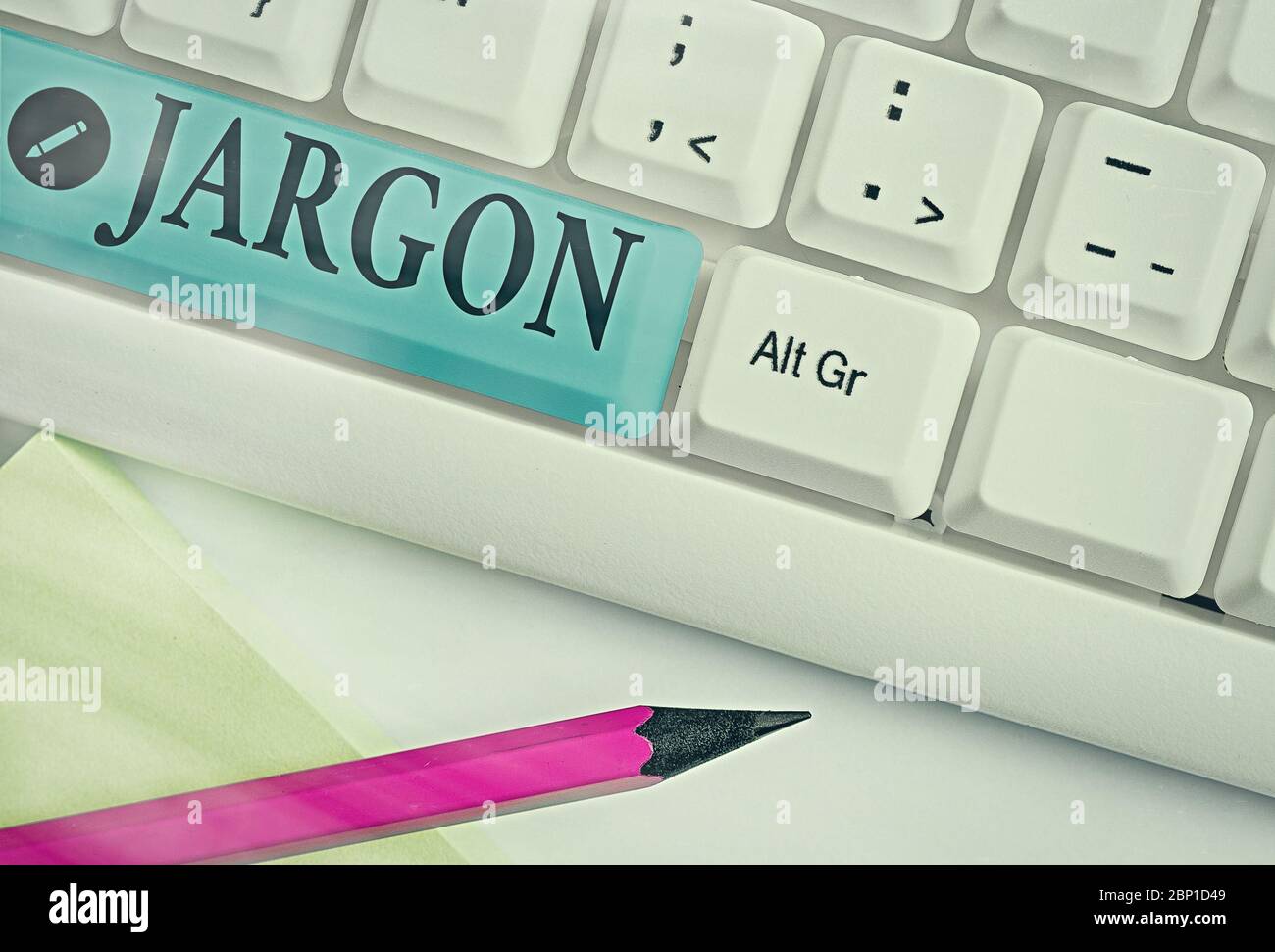 Conceptual hand writing showing Jargon. Concept meaning special words ...