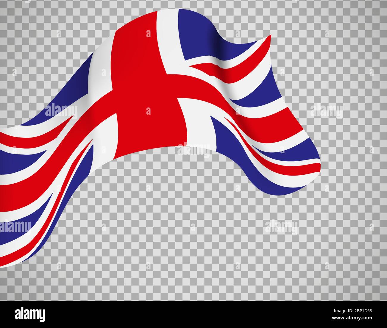 England flag icon on transparent background. Vector illustration Stock ...