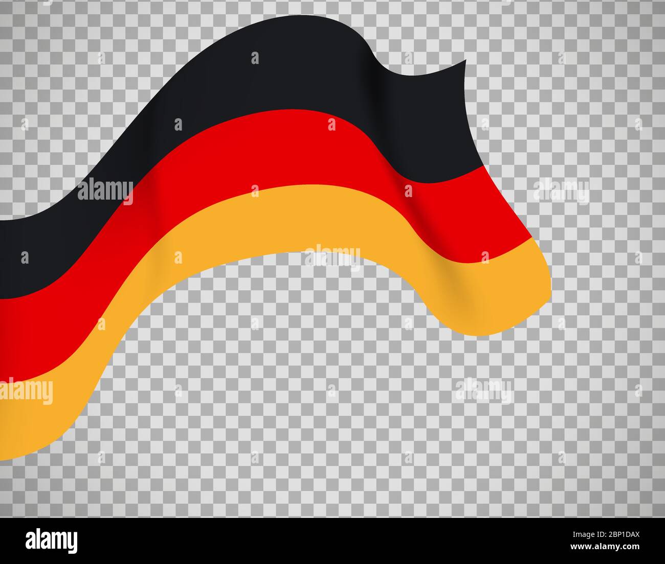 Germany flag icon on transparent background. Vector illustration Stock ...