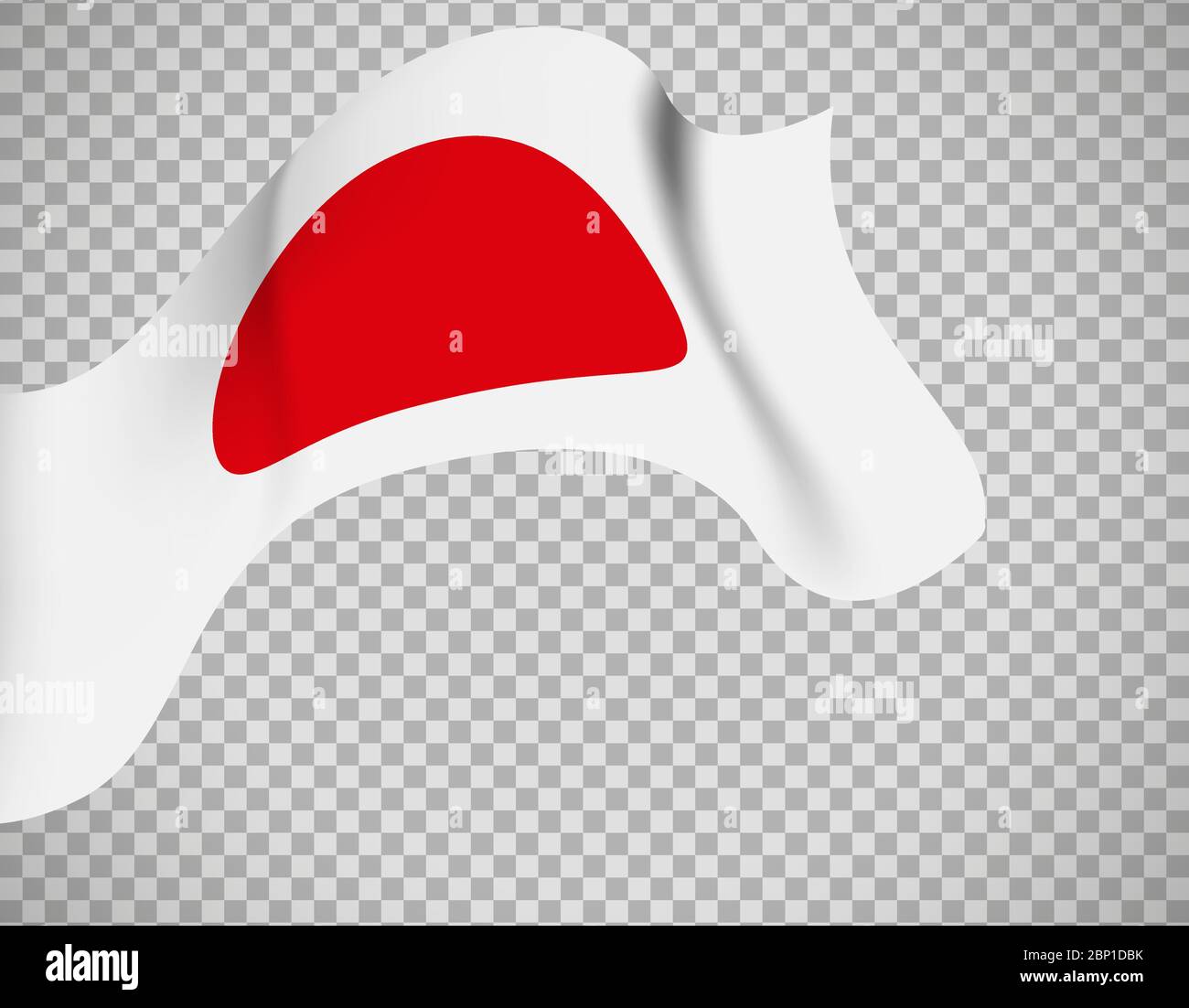Japan flag icon on transparent background. Vector illustration Stock ...