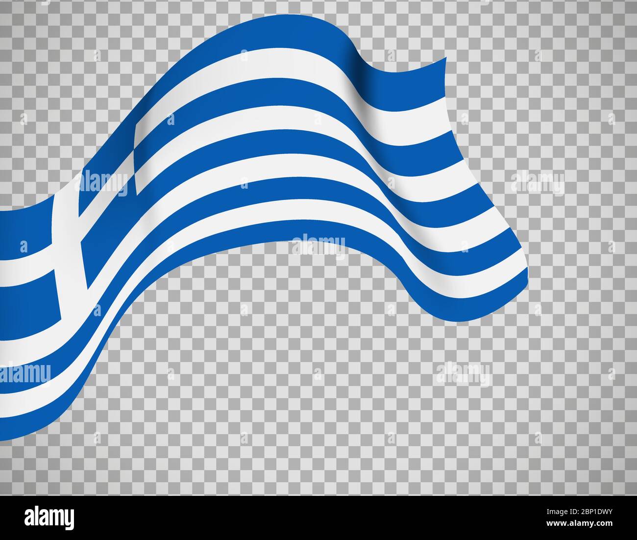 Greece flag icon on transparent background. Vector illustration Stock ...