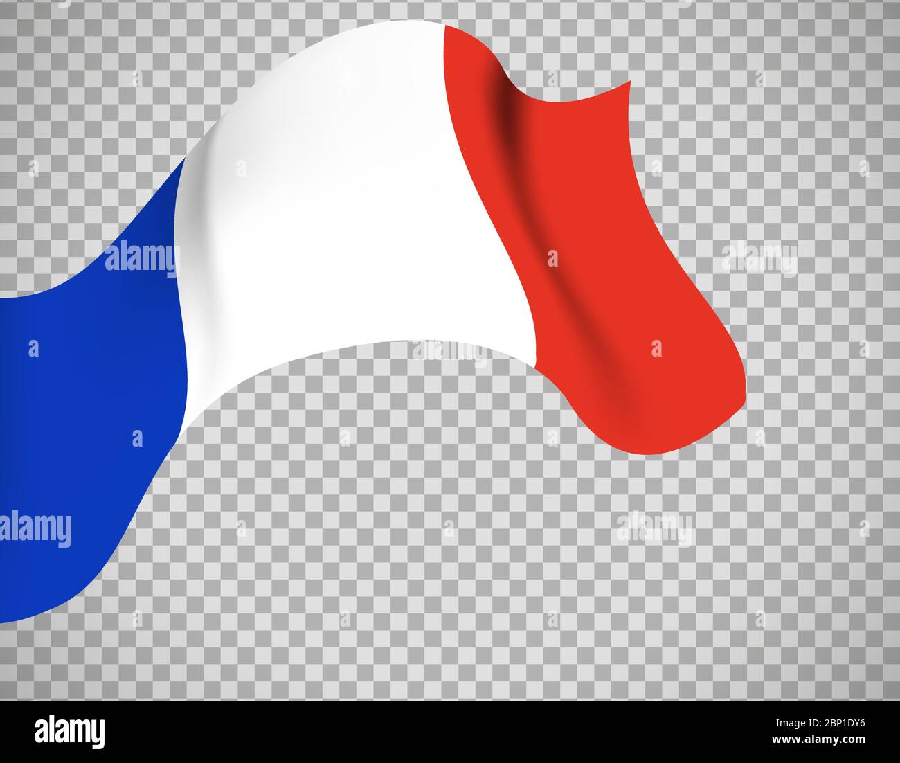 France flag icon on transparent background. Vector illustration Stock ...