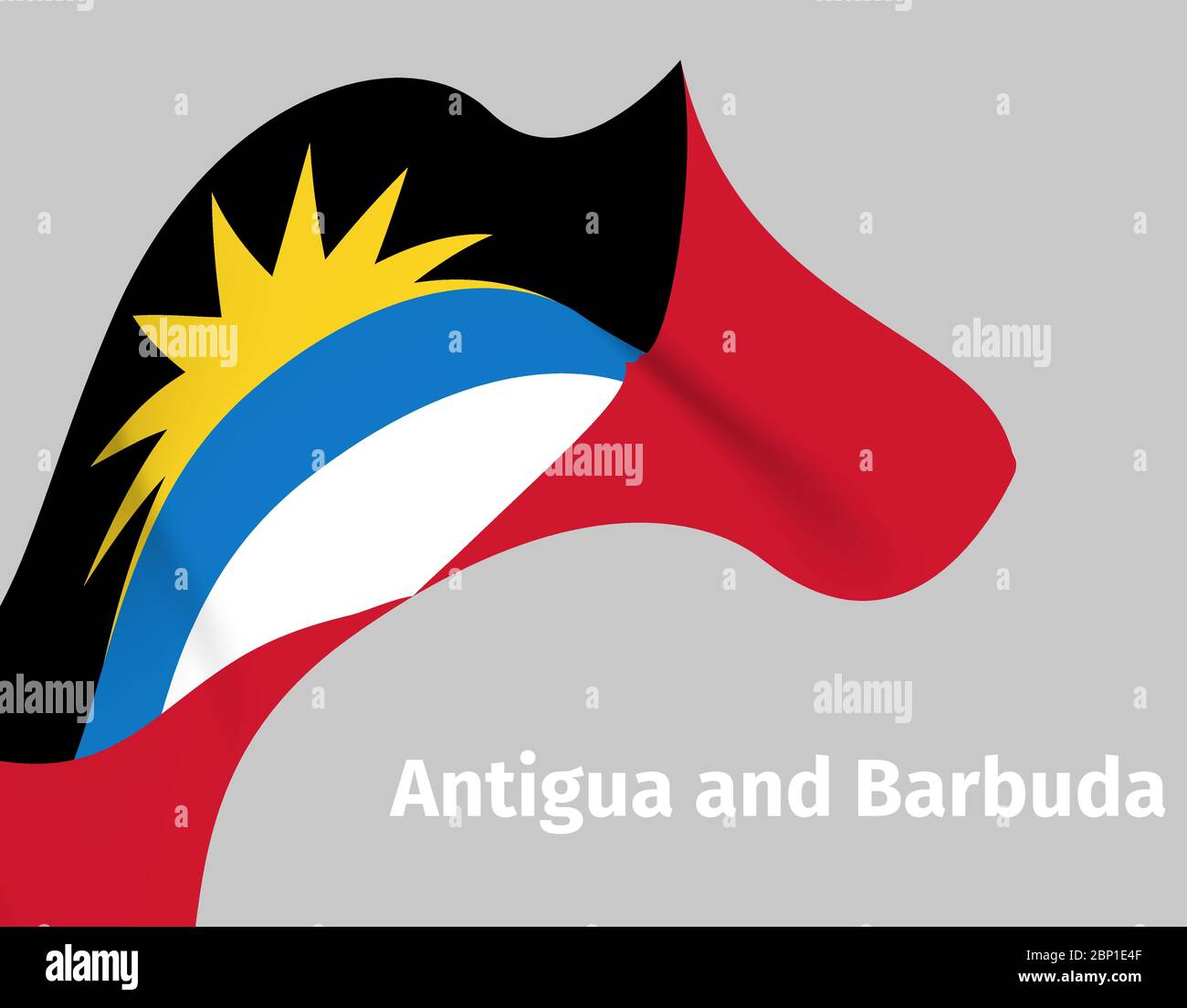 Antigua and barbuda flag background Stock Vector Images - Alamy
