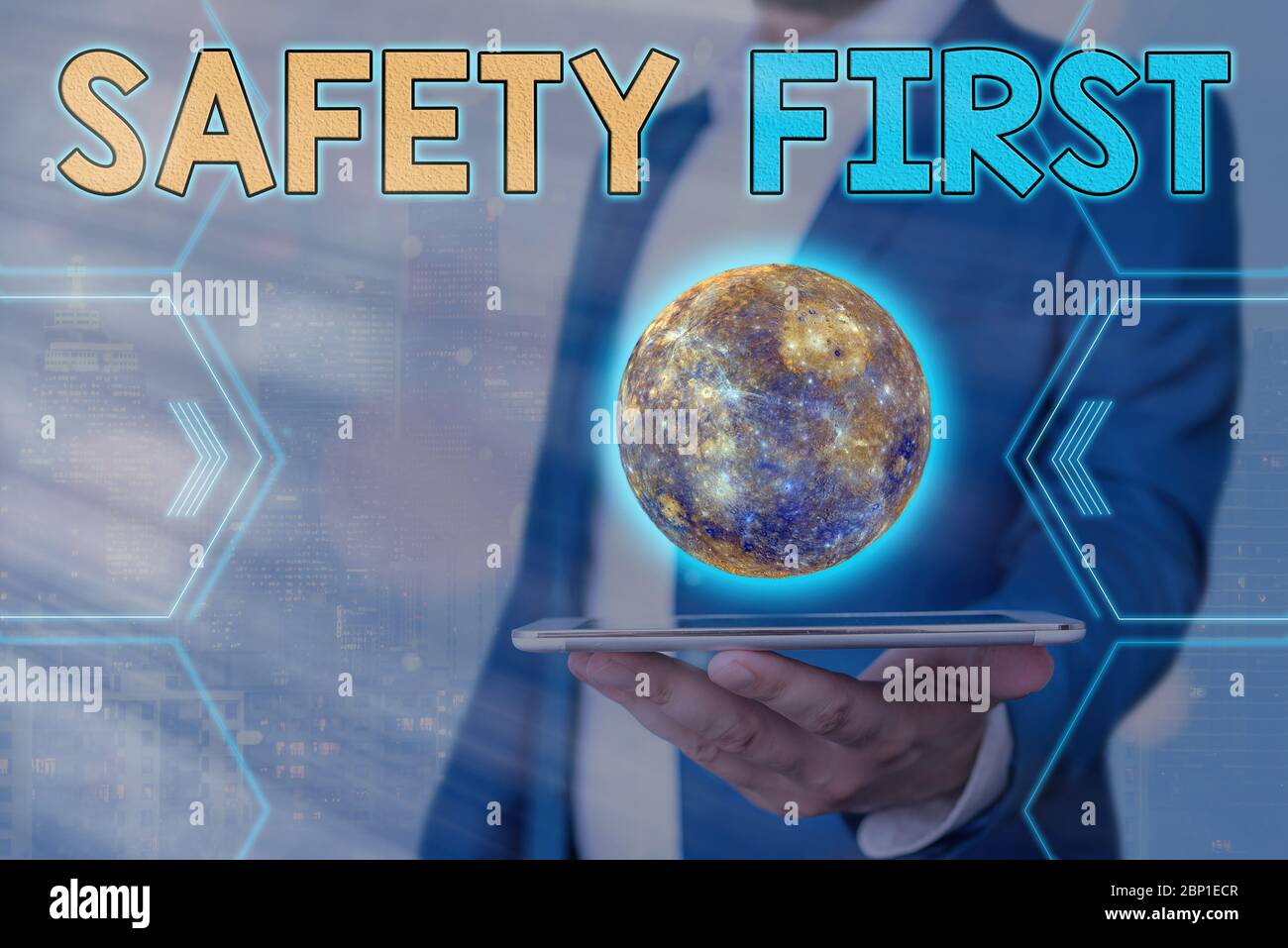 Handwriting text Safety First. Conceptual photo used to say that the ...