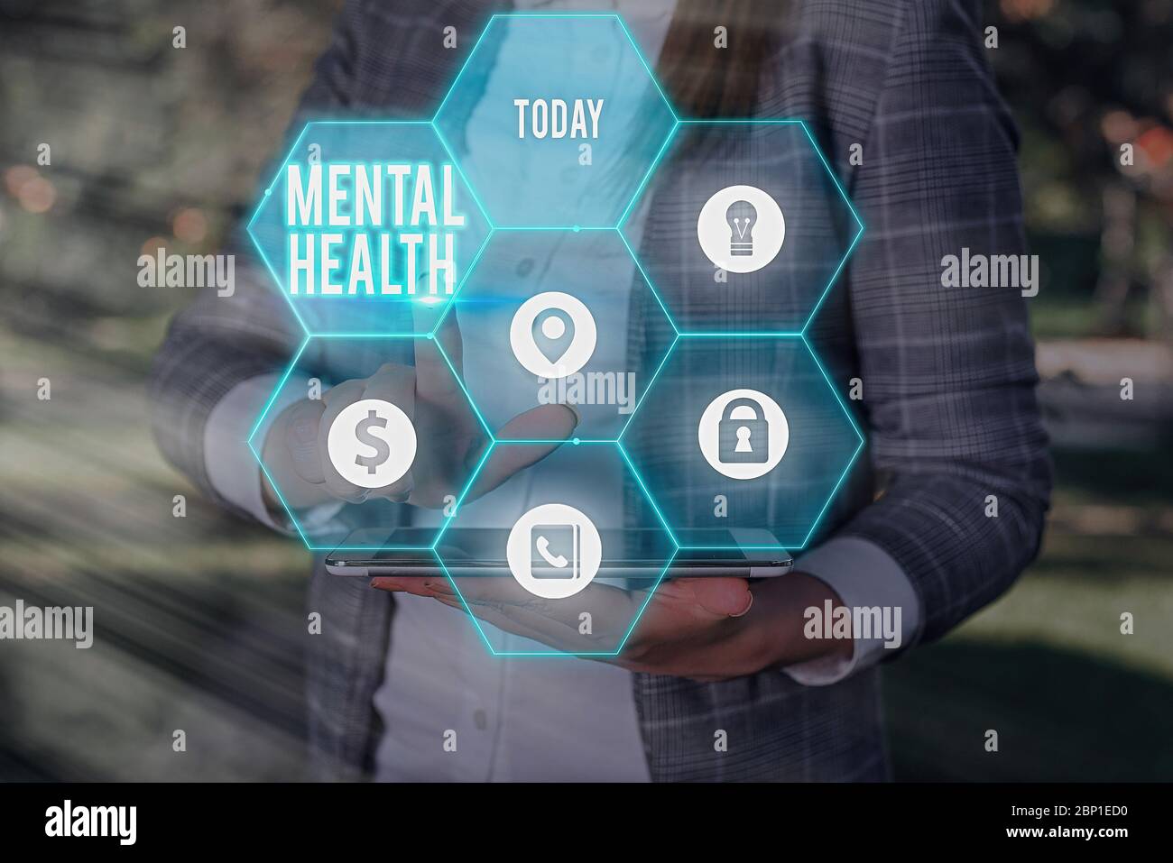 Text sign showing Mental Health. Business photo showcasing an ...
