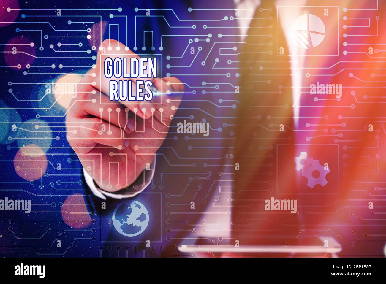 Word writing text Golden Rules. Business photo showcasing Basic ...