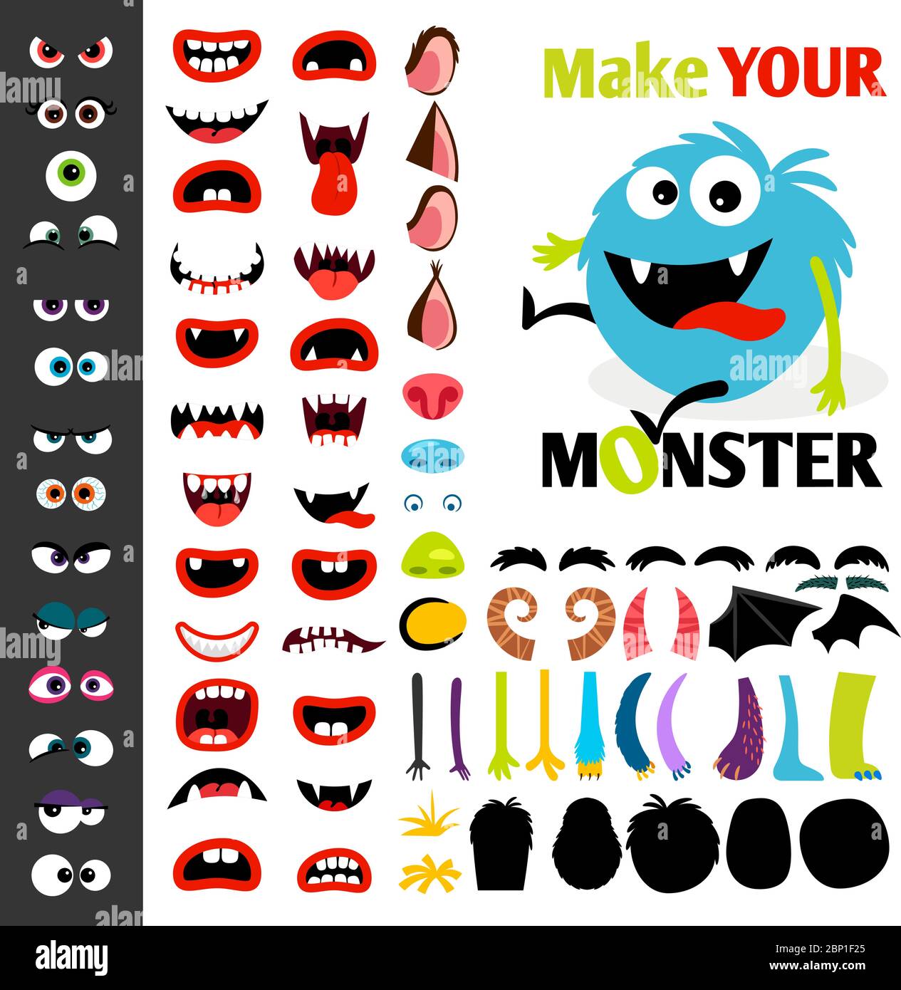 Body parts icons set cartoon Stock Vector Images - Alamy