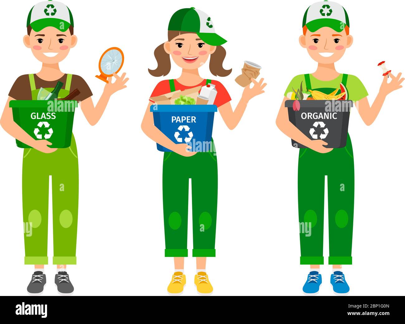 Cartoon boy recycling hi-res stock photography and images - Alamy