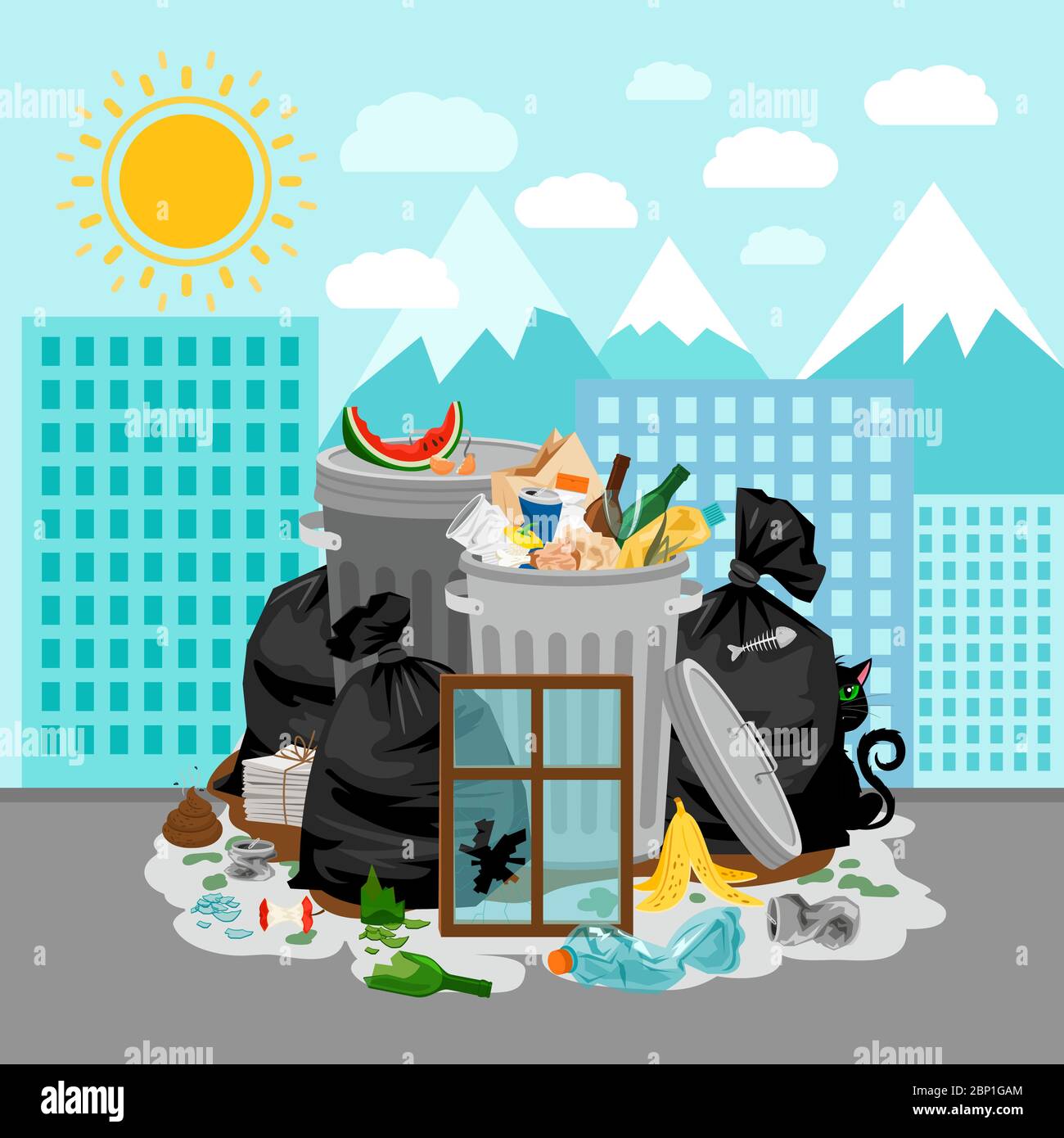 Cartoon Garbage Dump