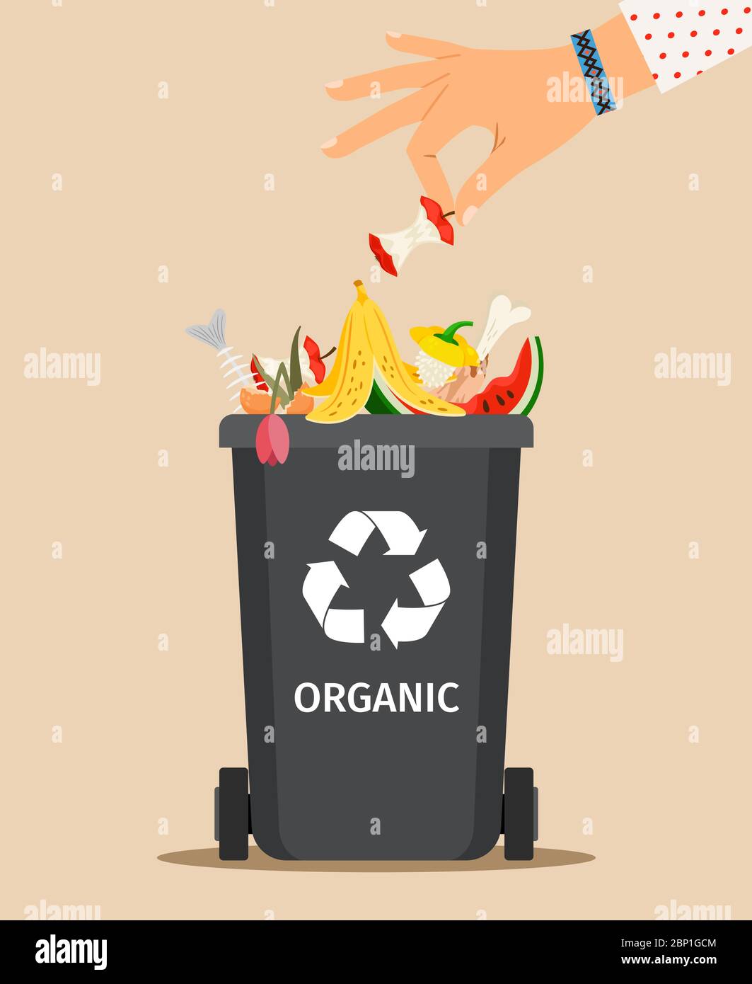 Organicwaste Stock Vector Images - Alamy