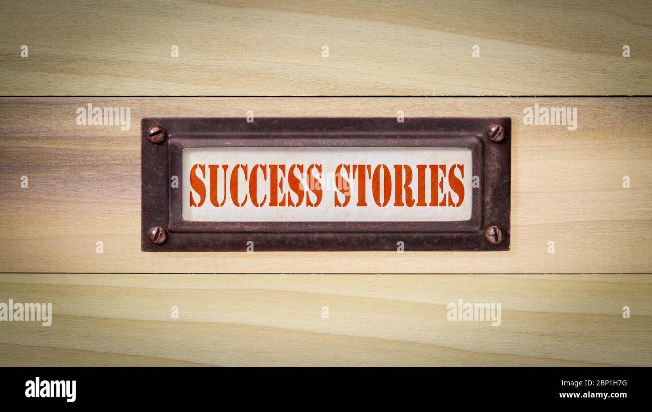 success stories - file cabinet label, business, success, accomplishment ...
