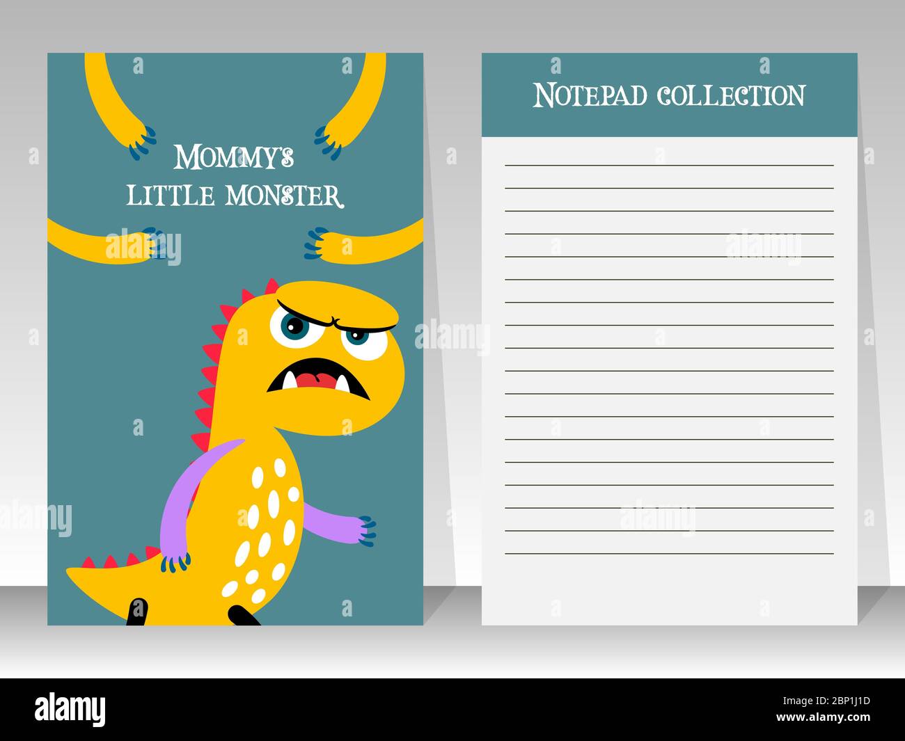 Planner template for teenagers with yellow cartoon angry monster ...