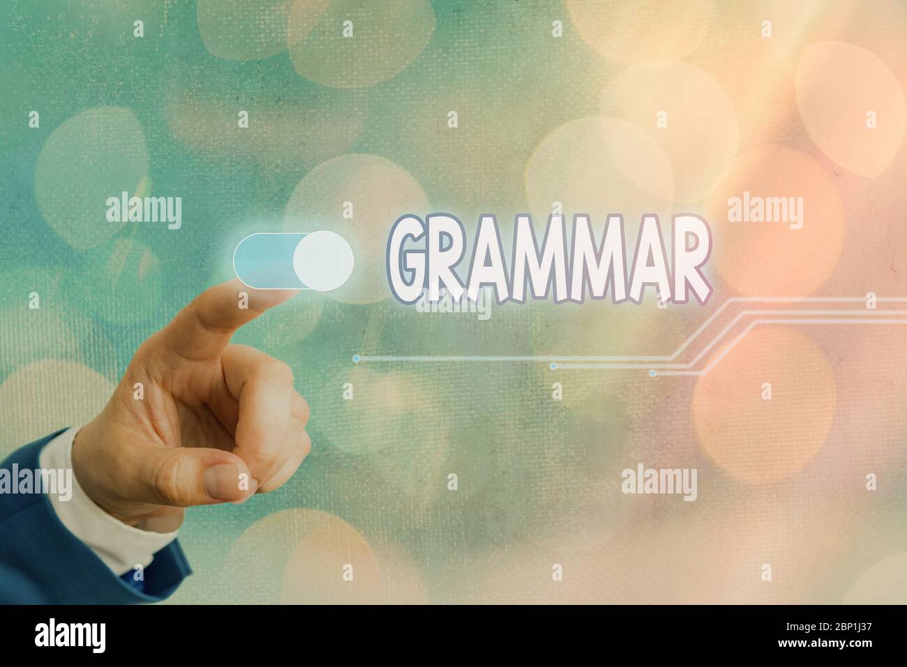 Conceptual hand writing showing Grammar. Concept meaning whole system ...